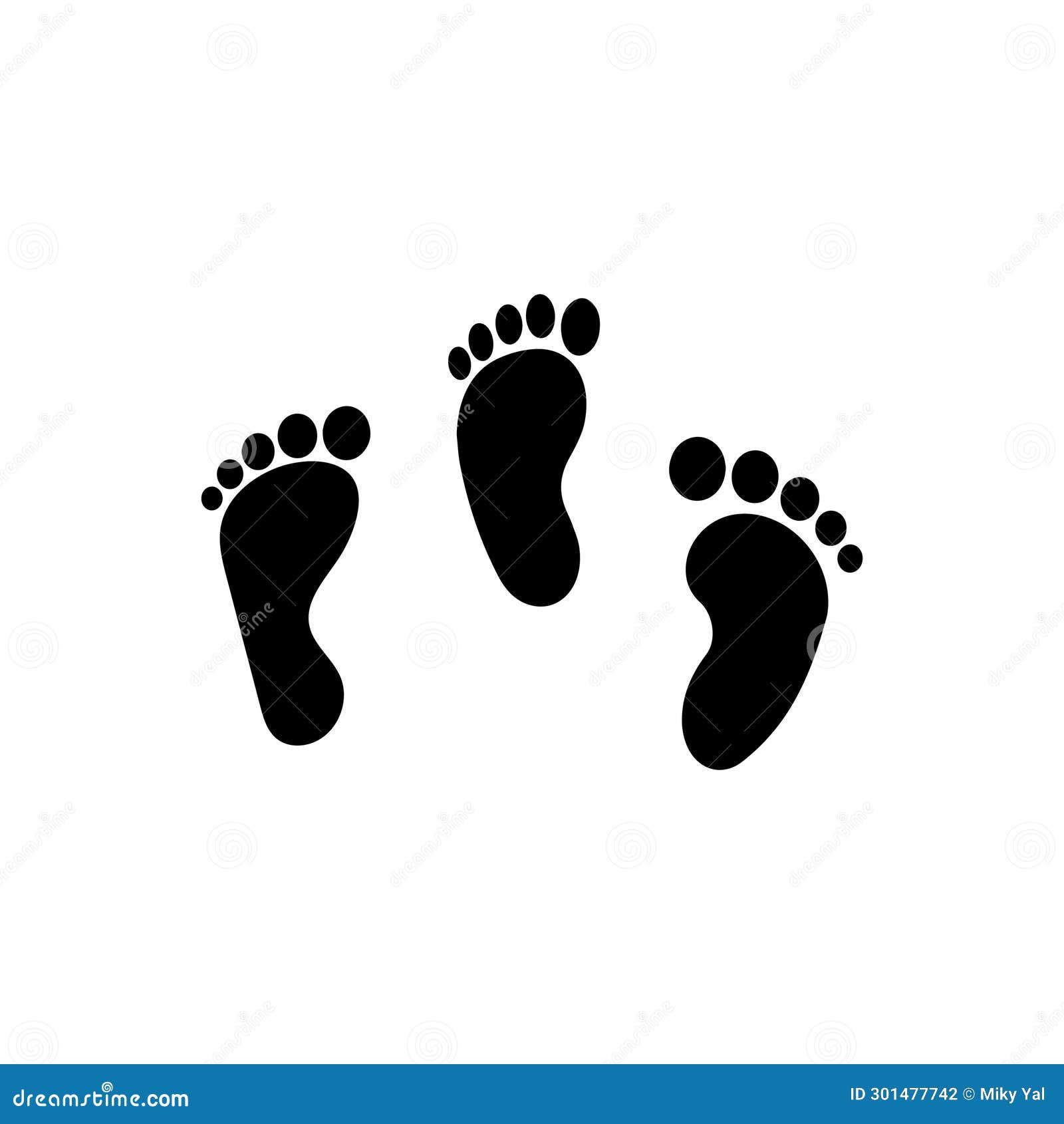 Foot Line Icon. Human Footprint Step Icon Stock Vector - Illustration ...
