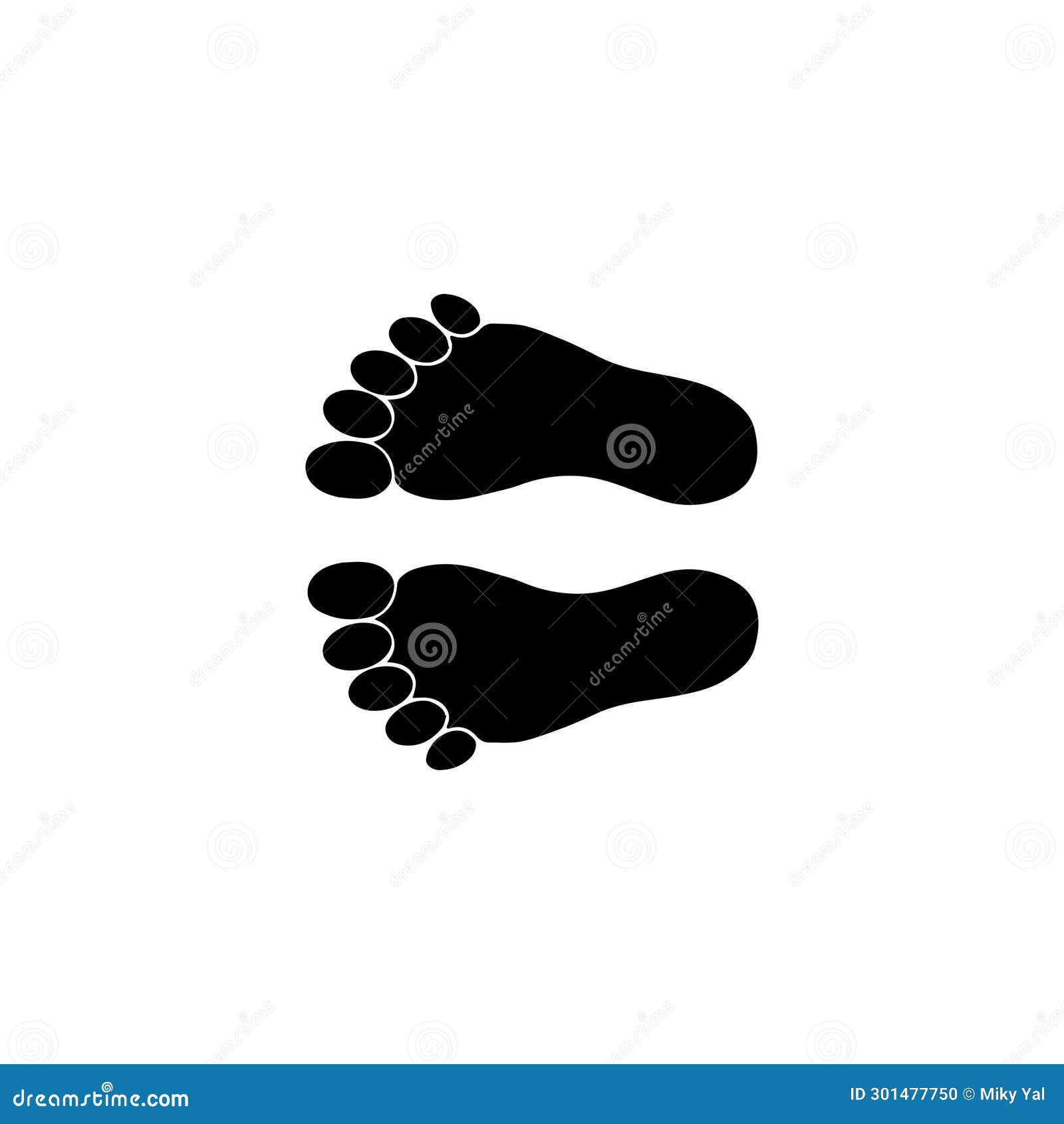Foot Line Icon. Human Footprint Step Icon Stock Vector - Illustration ...