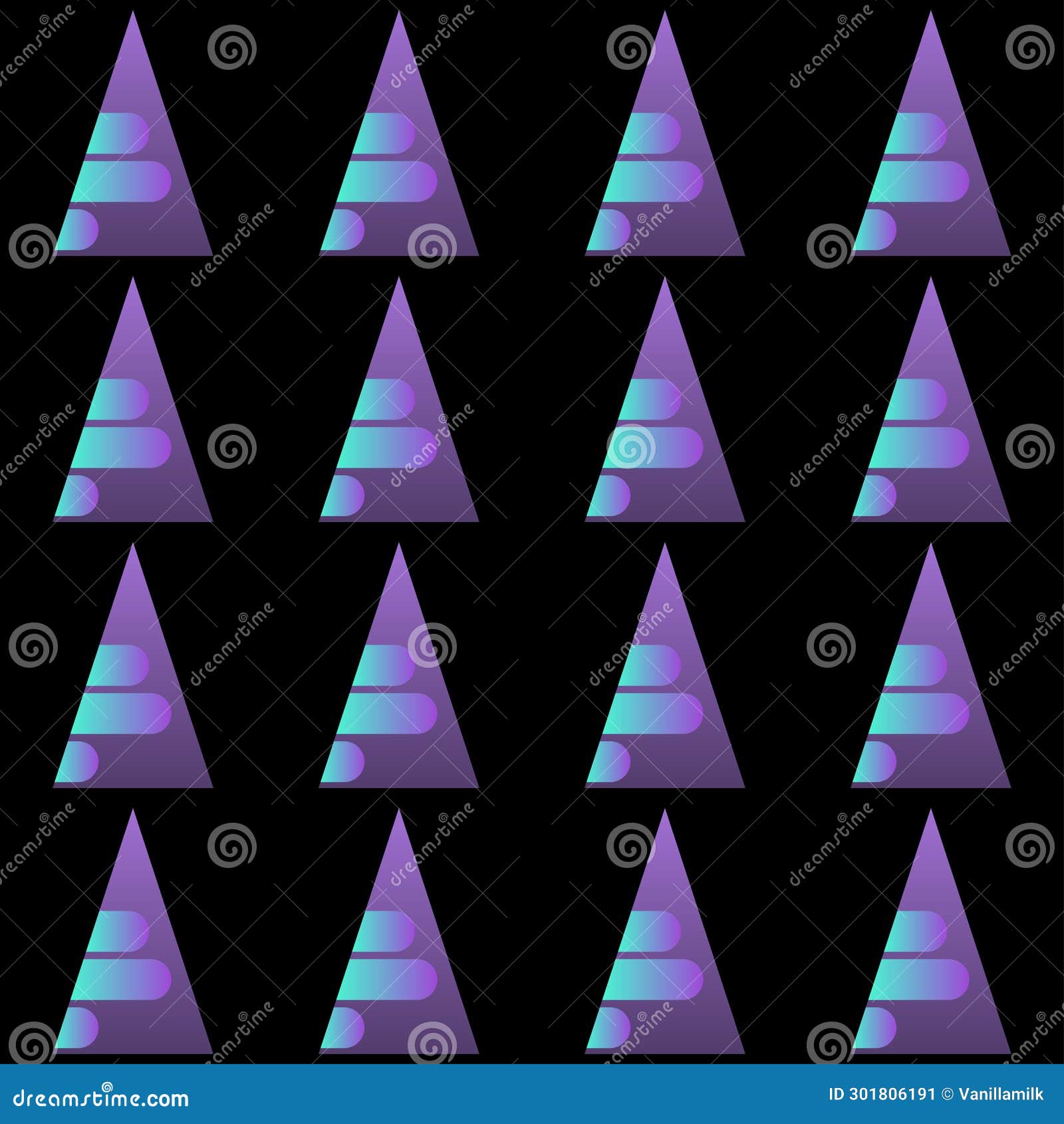Seamless Textile Fabric Swatch Template. Geometric Triangle Cone ...
