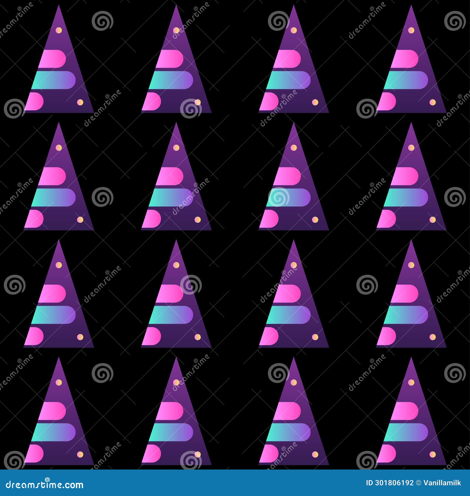 Seamless Textile Fabric Swatch Template. Geometric Triangle Cone ...