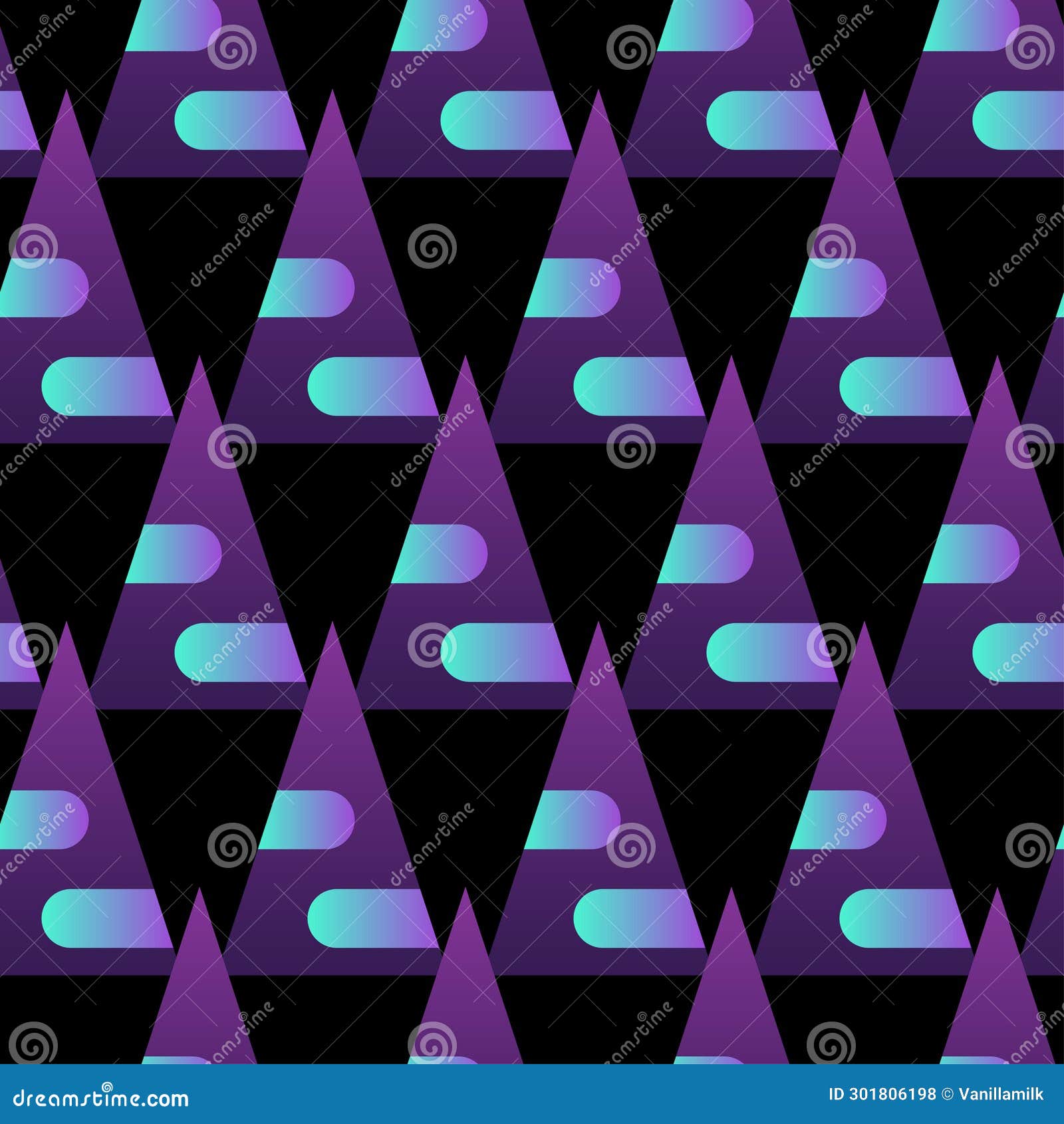 Seamless Textile Fabric Swatch Template. Geometric Triangle Cone ...