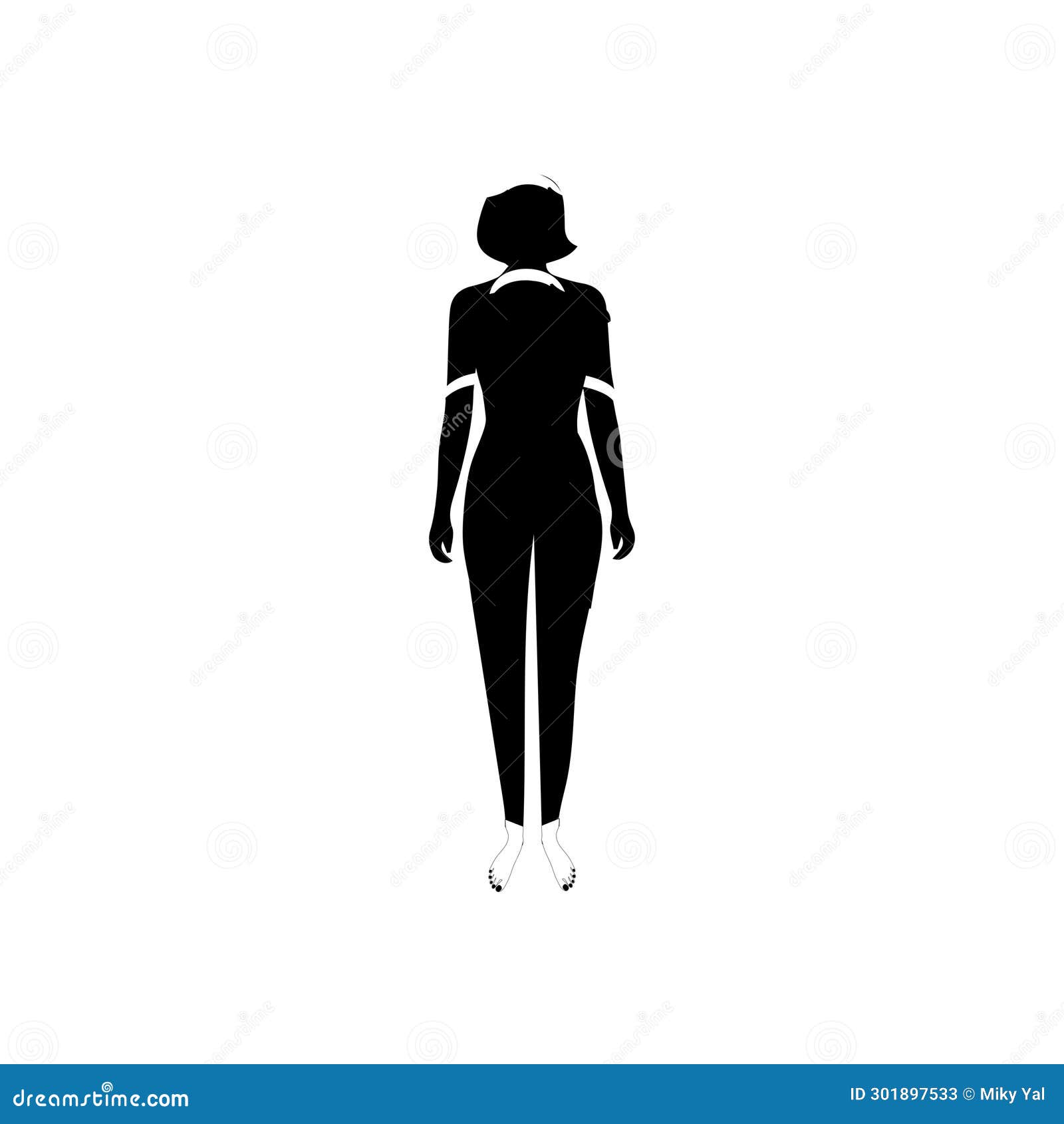 Human Full Body Icon Illustrations . Black Silhouettes of Men and Women ...
