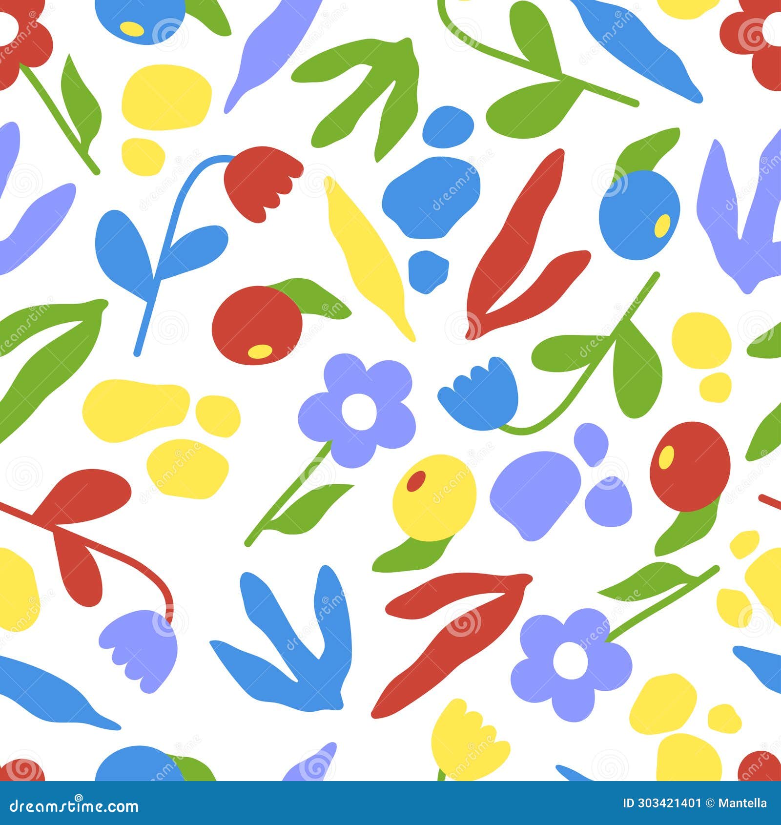 Colourful Basic Funny Groovy Modern Vector Seamless Pattern Stock ...
