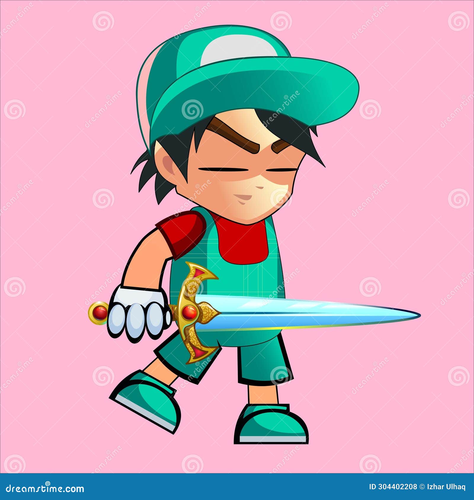 Spartan Cartoon Idle Game Character Animation Sprite Template ...