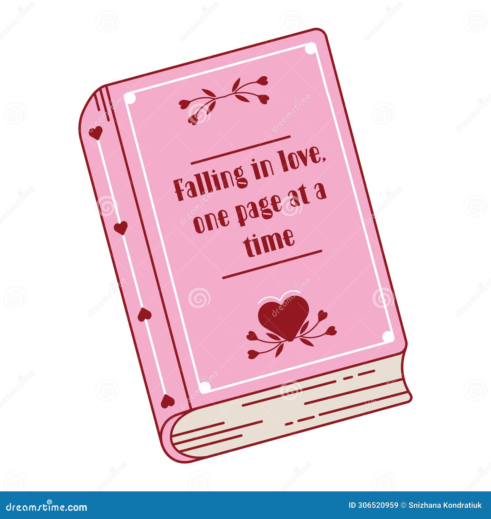 Concept of Love Story, Romance Novel, Literary Genre with Pink and Red ...