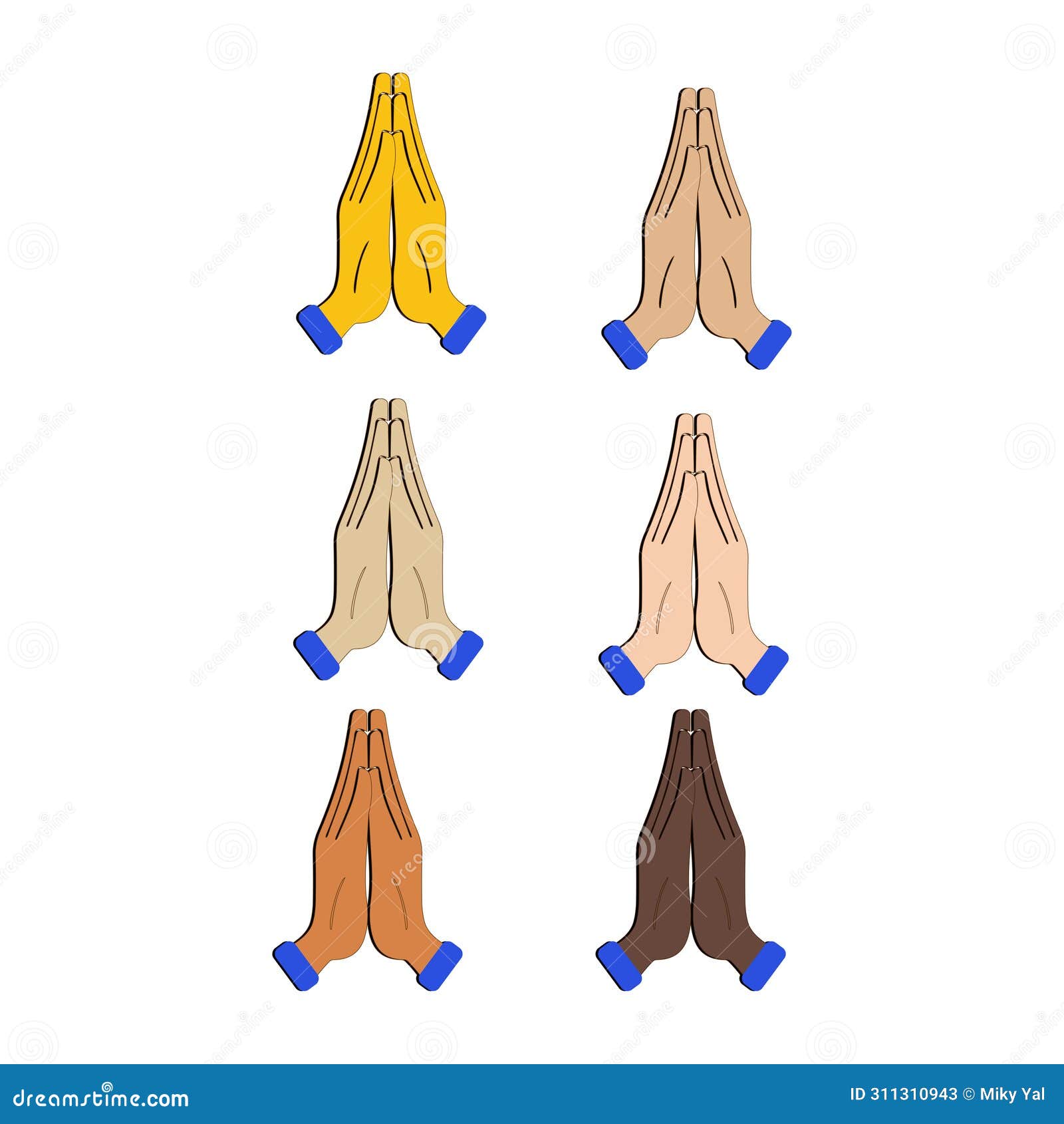 Hand with Fingers Splayed Gesture Icon. Raised Hand Emoji Stock Vector ...