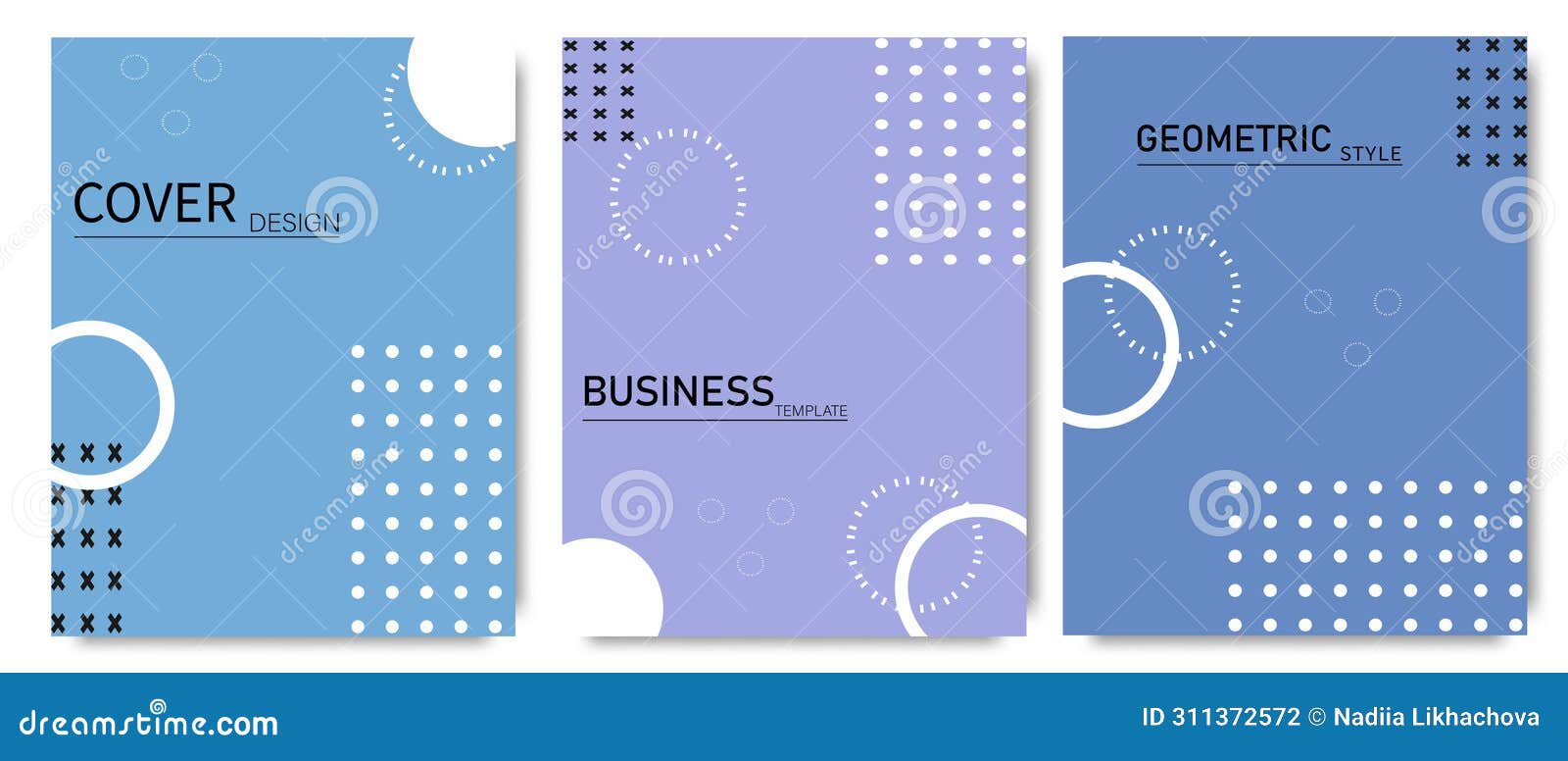 Set of Minimal and Trendy Geometric Cover Designs. Stock Vector ...