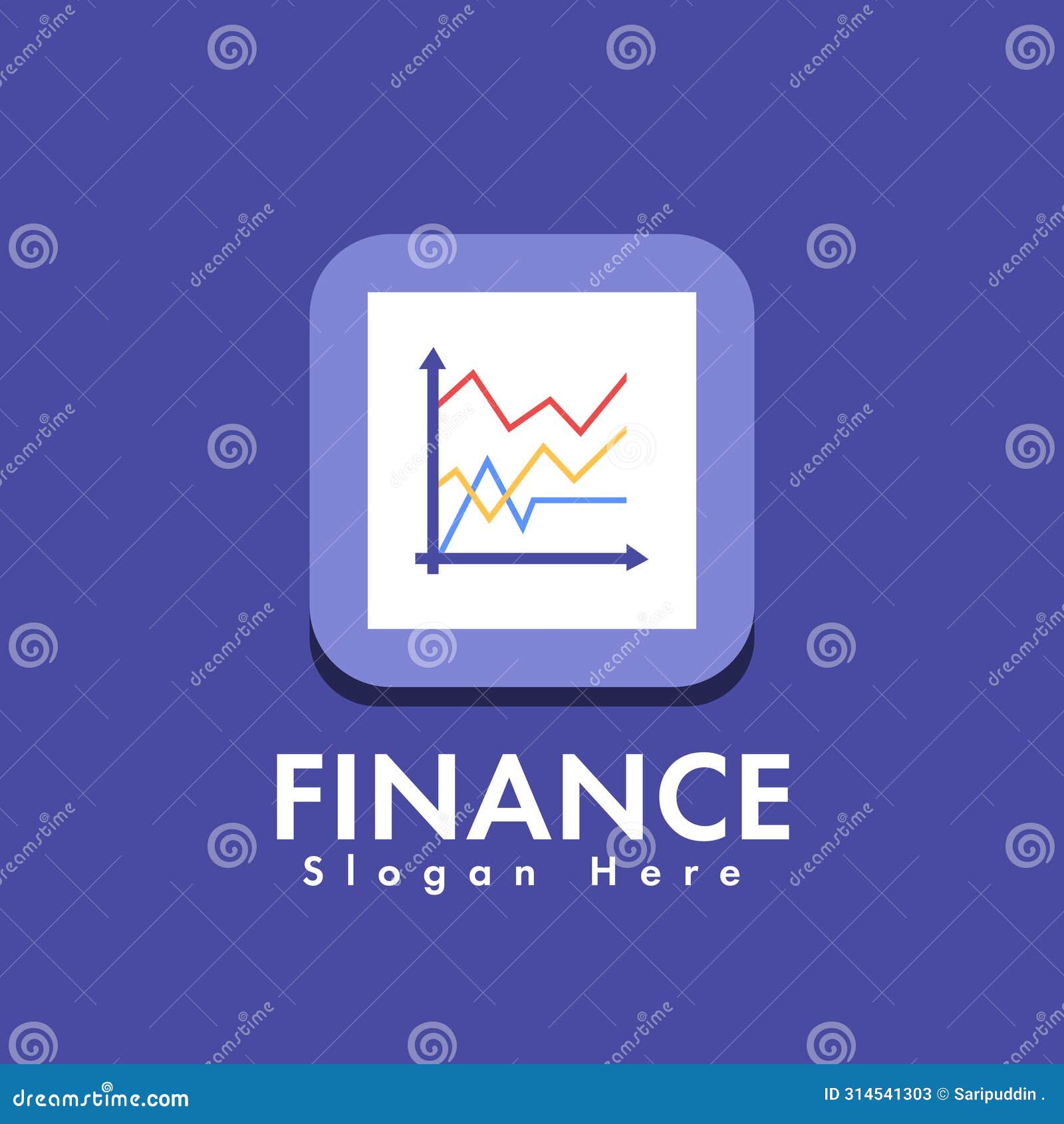 Chart Simple Financial stock vector. Illustration of investment - 314541303