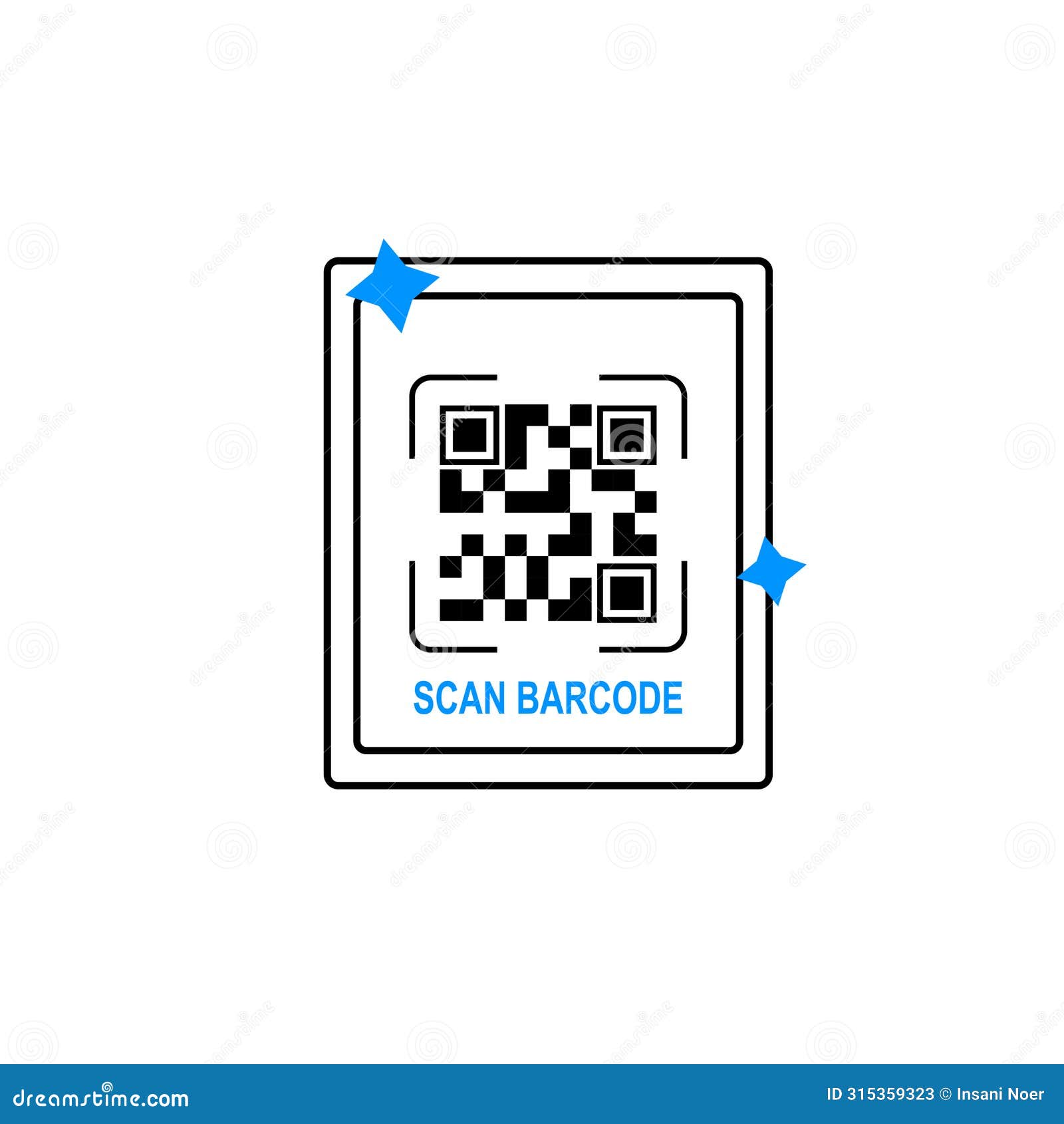 Scan Barcode Vector Illustration for Icon, Logo, Template, Element, Etc ...