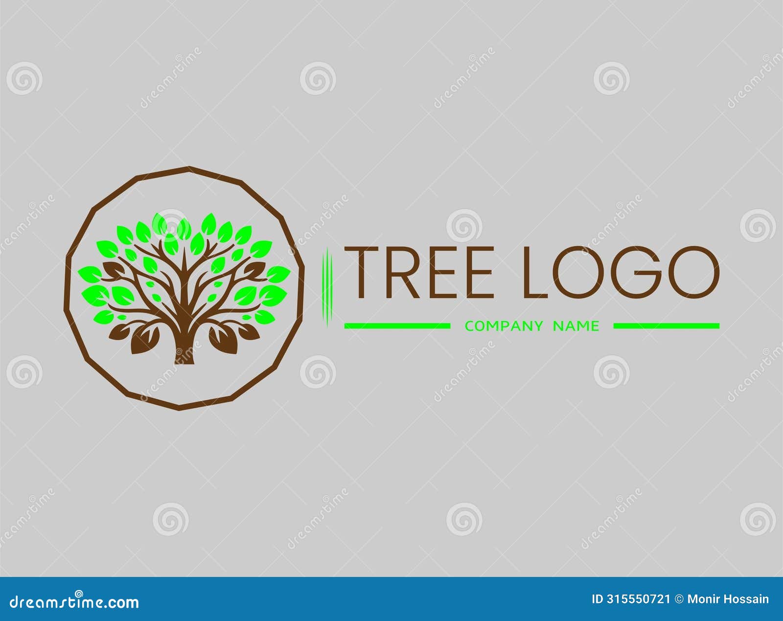 Tree Logo Cartoon Vector | CartoonDealer.com #315550721