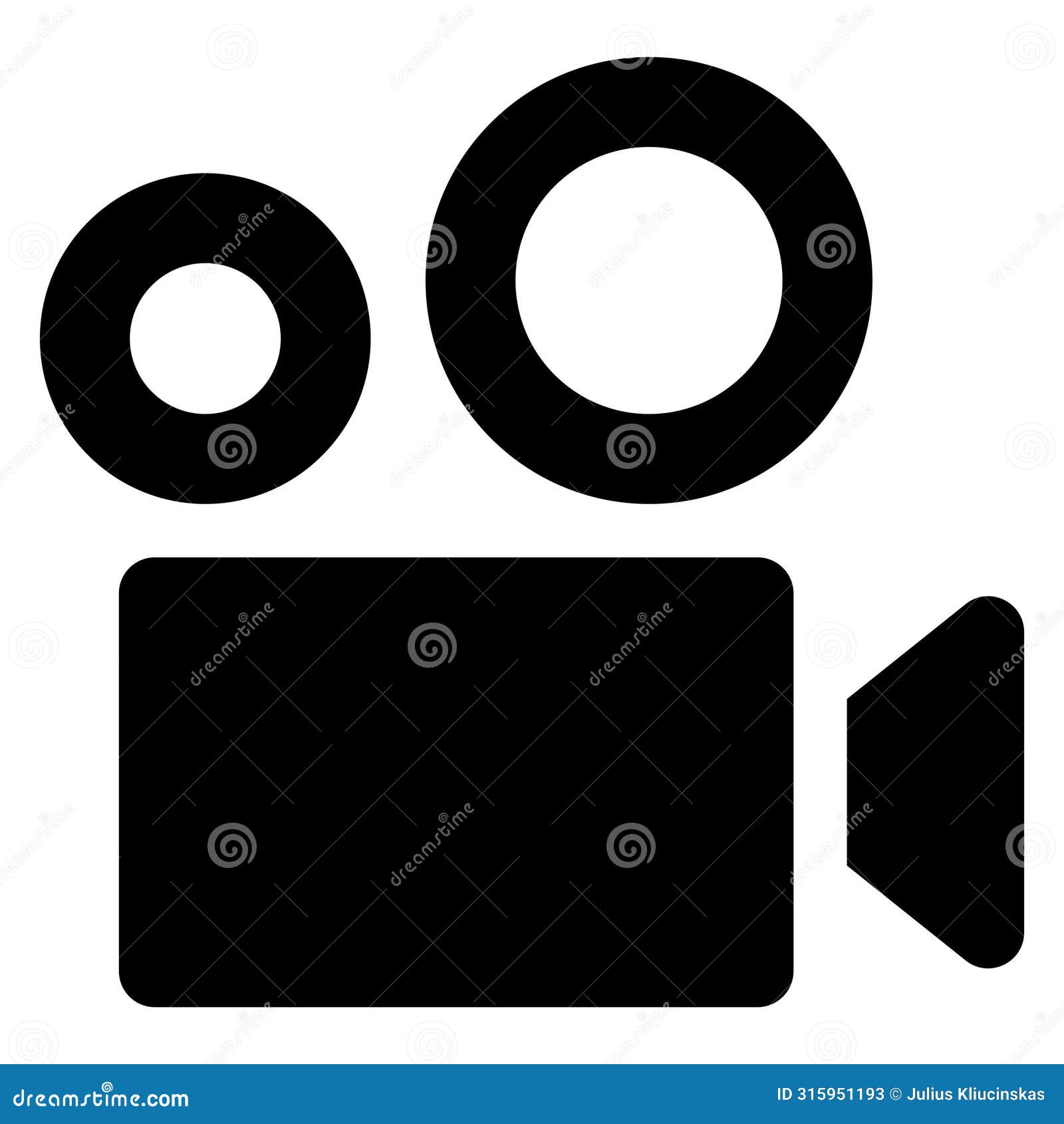 Video Camera Vector Icon. Cinema, Movie Sign Illustration. Digital ...