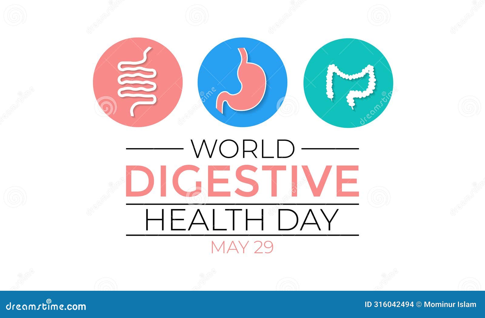 World Digestive Health Day Design Vector. May 29 Stock Vector ...