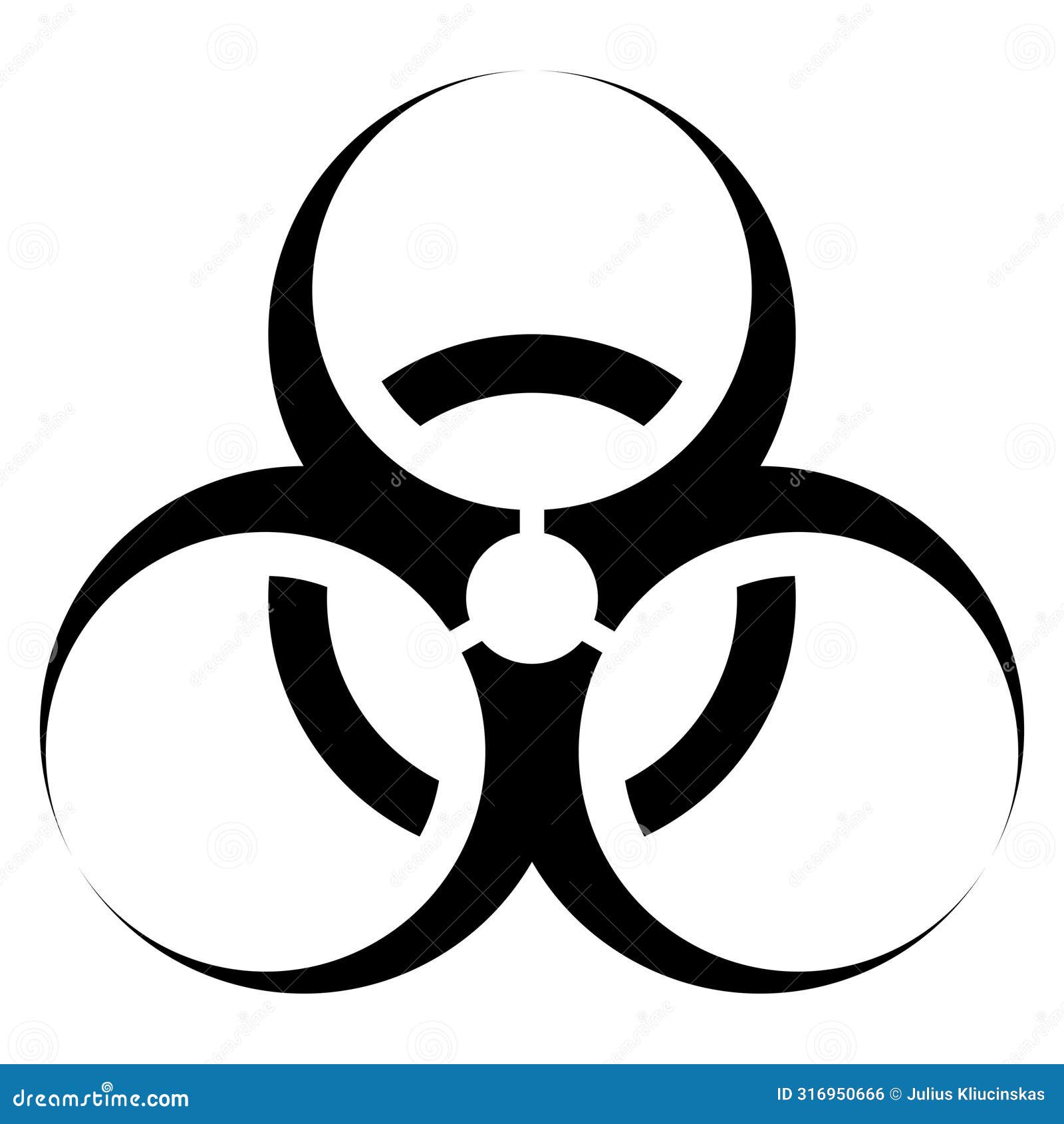 Biological Hazard Sign. Biohazard Warning Symbol. Substance. Concept of ...