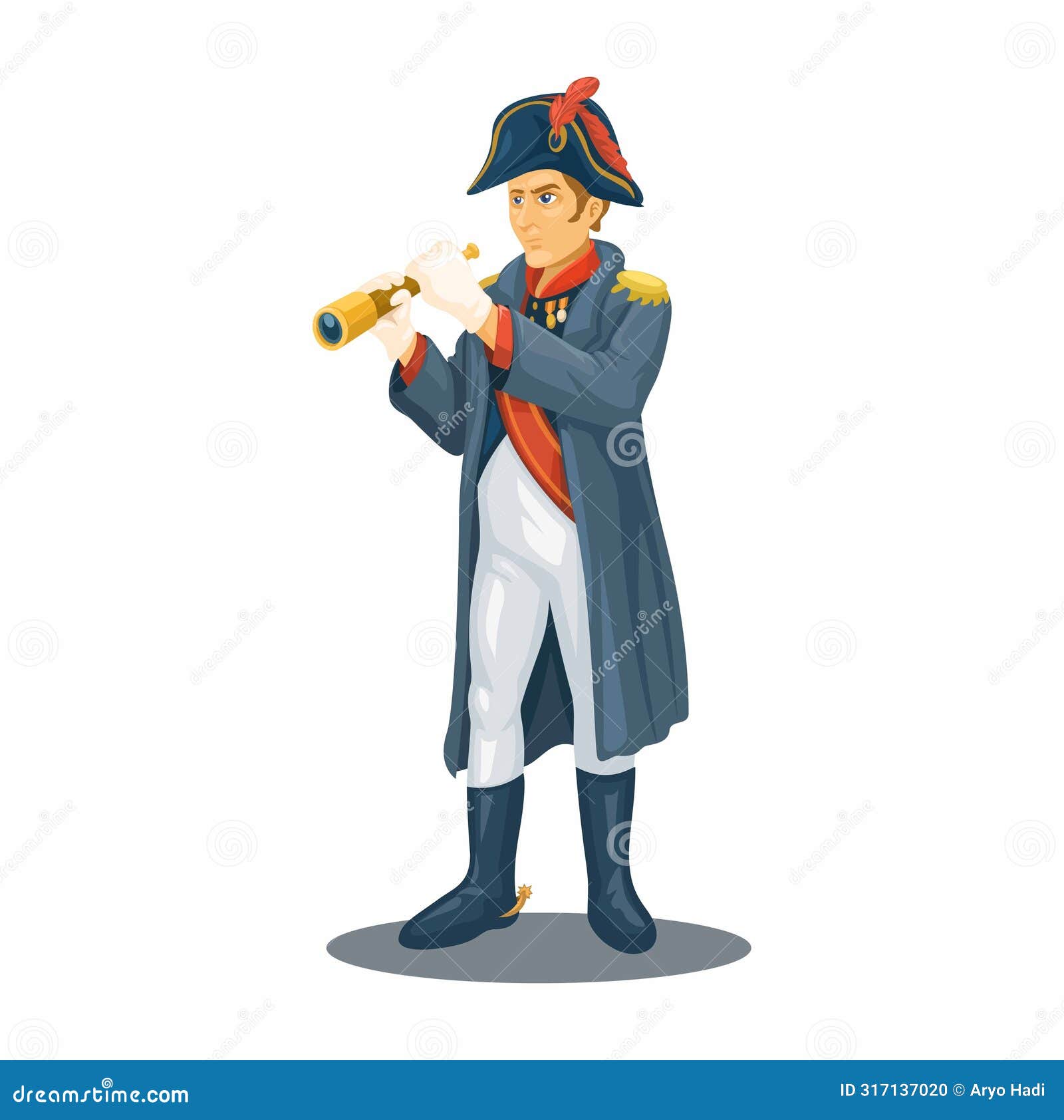 Napoleon Bonaparte French Historical Figure Character Illustration ...