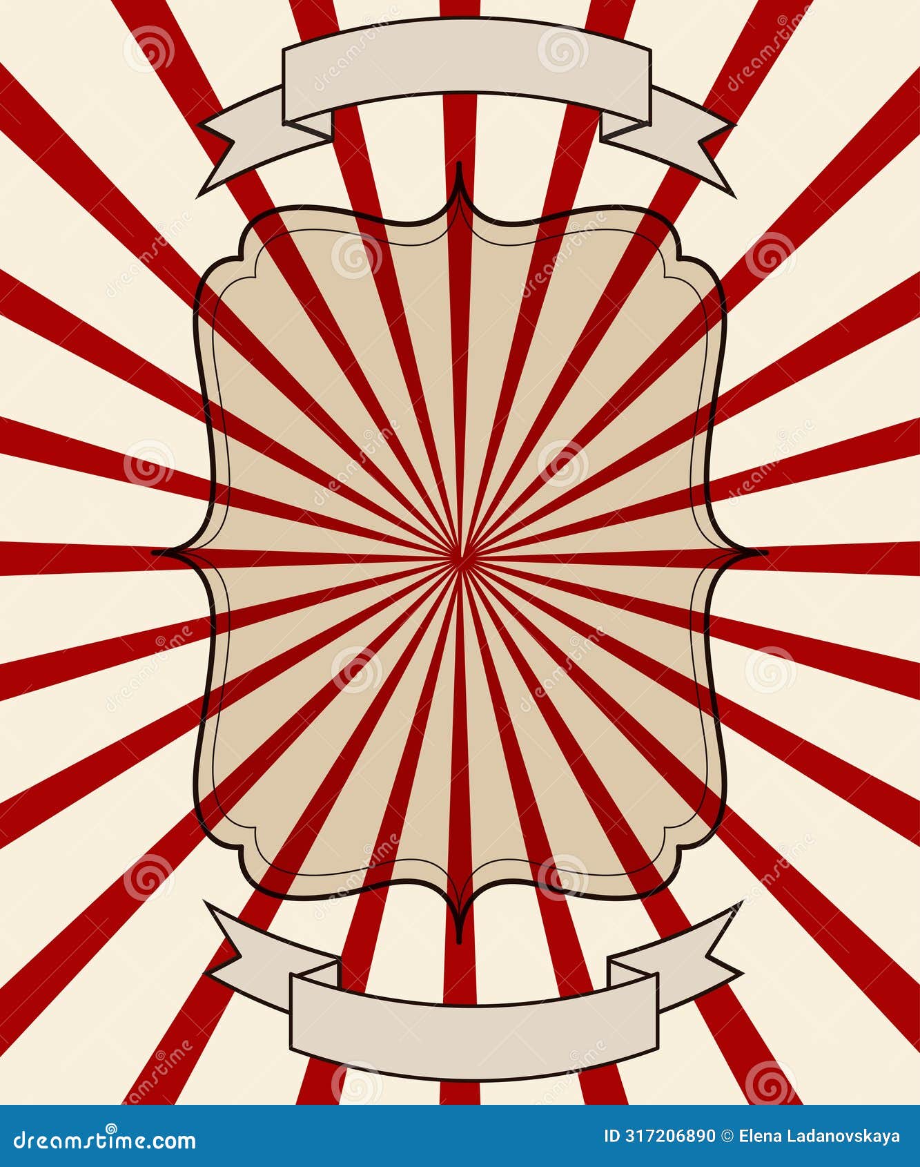 Vintage circus banner stock vector. Illustration of abstract - 317206890