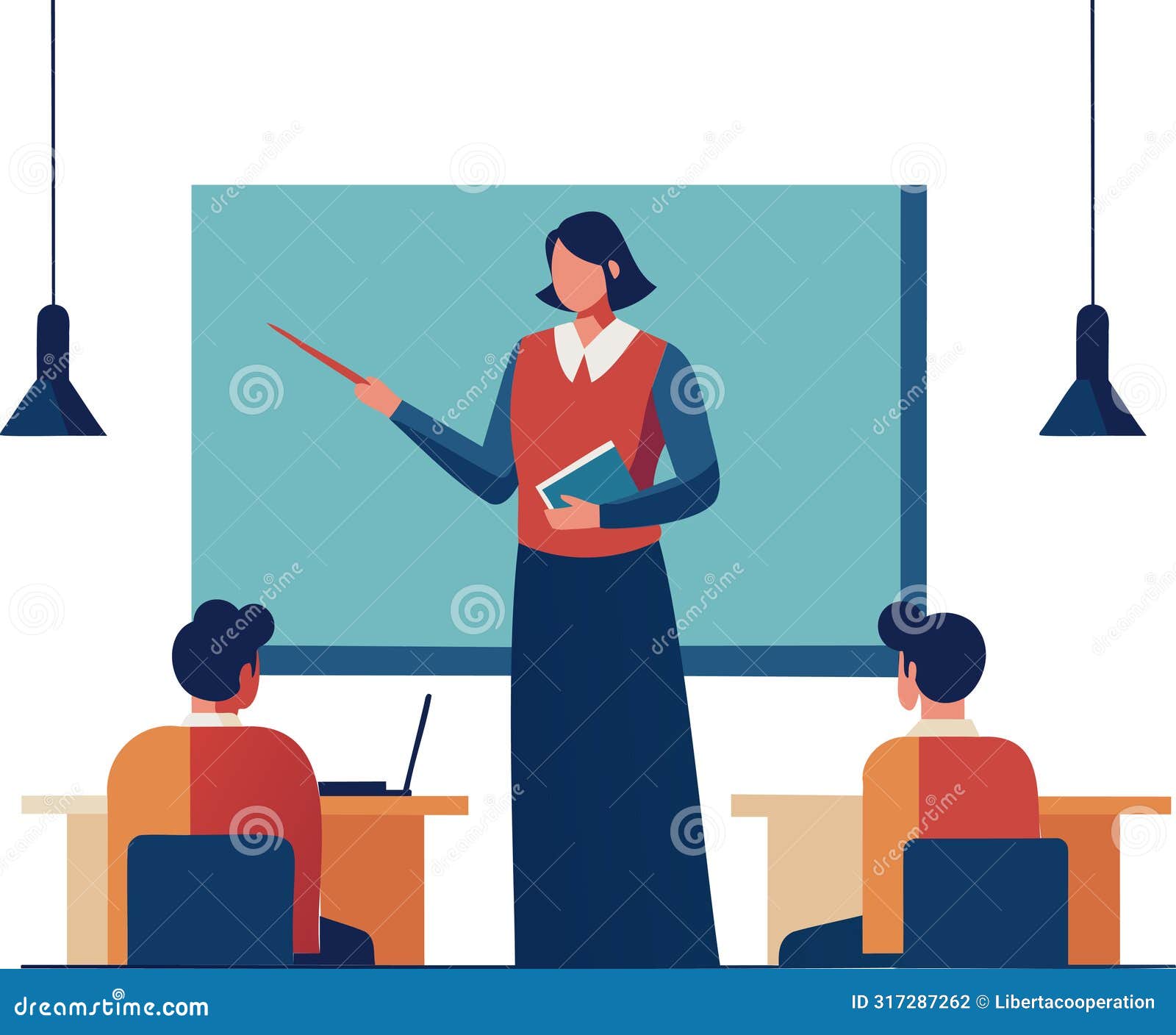 Engaged Classroom Learning with Attentive Students and Teacher Stock ...