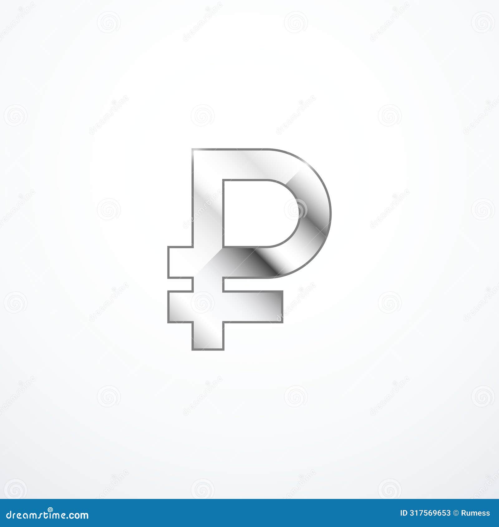 Russian Ruble Symbol Icon. Vector Illustration Stock Vector ...