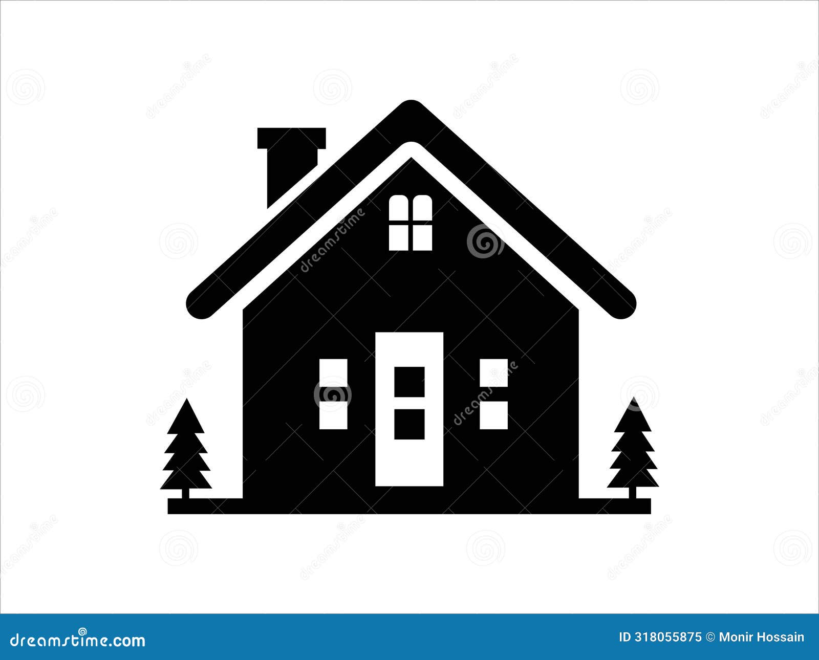 House design vector stock vector. Illustration of development - 318055875