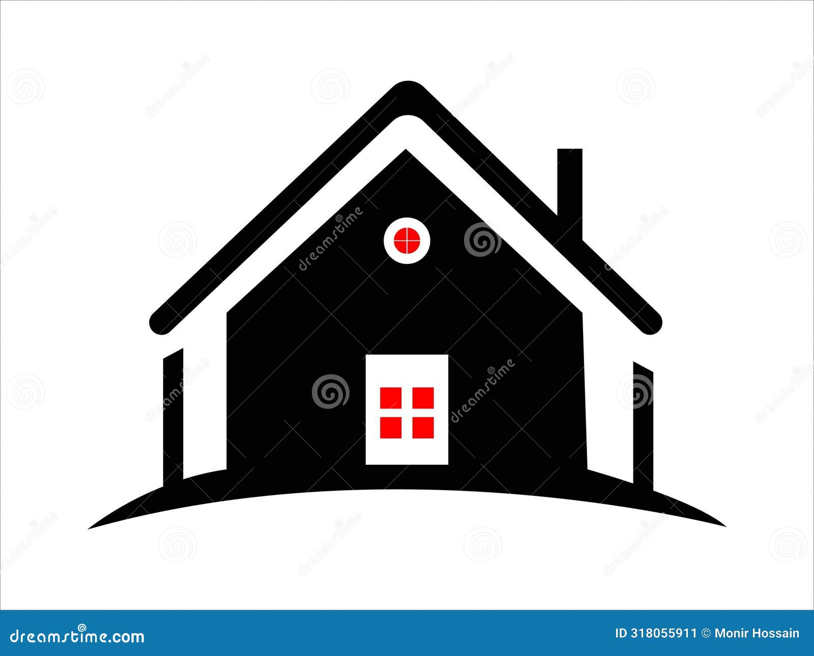 House design vector stock vector. Illustration of window - 318055911