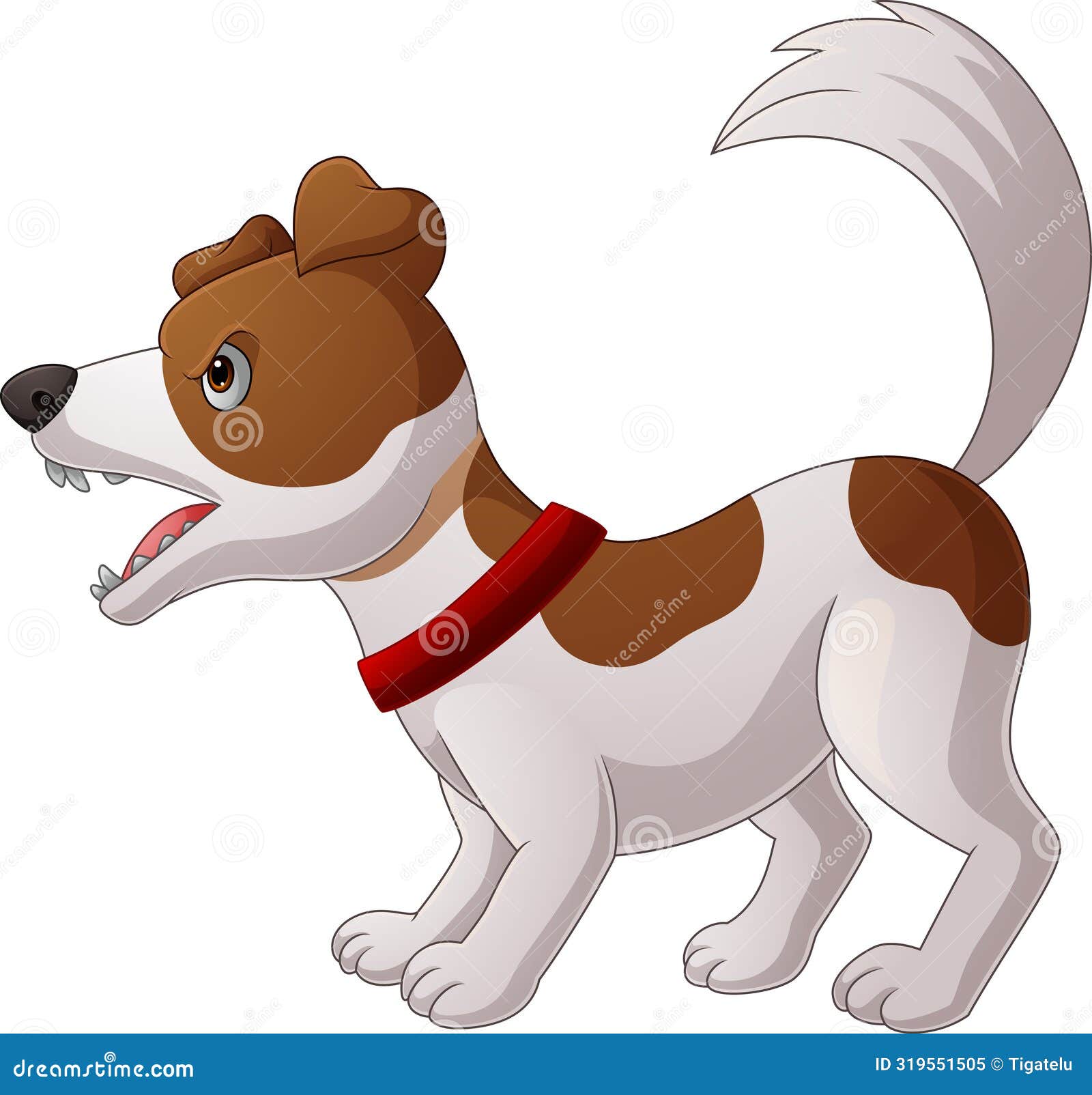 Enraged Little Boy Shouting At Domestic Animal Cartoon Vector ...