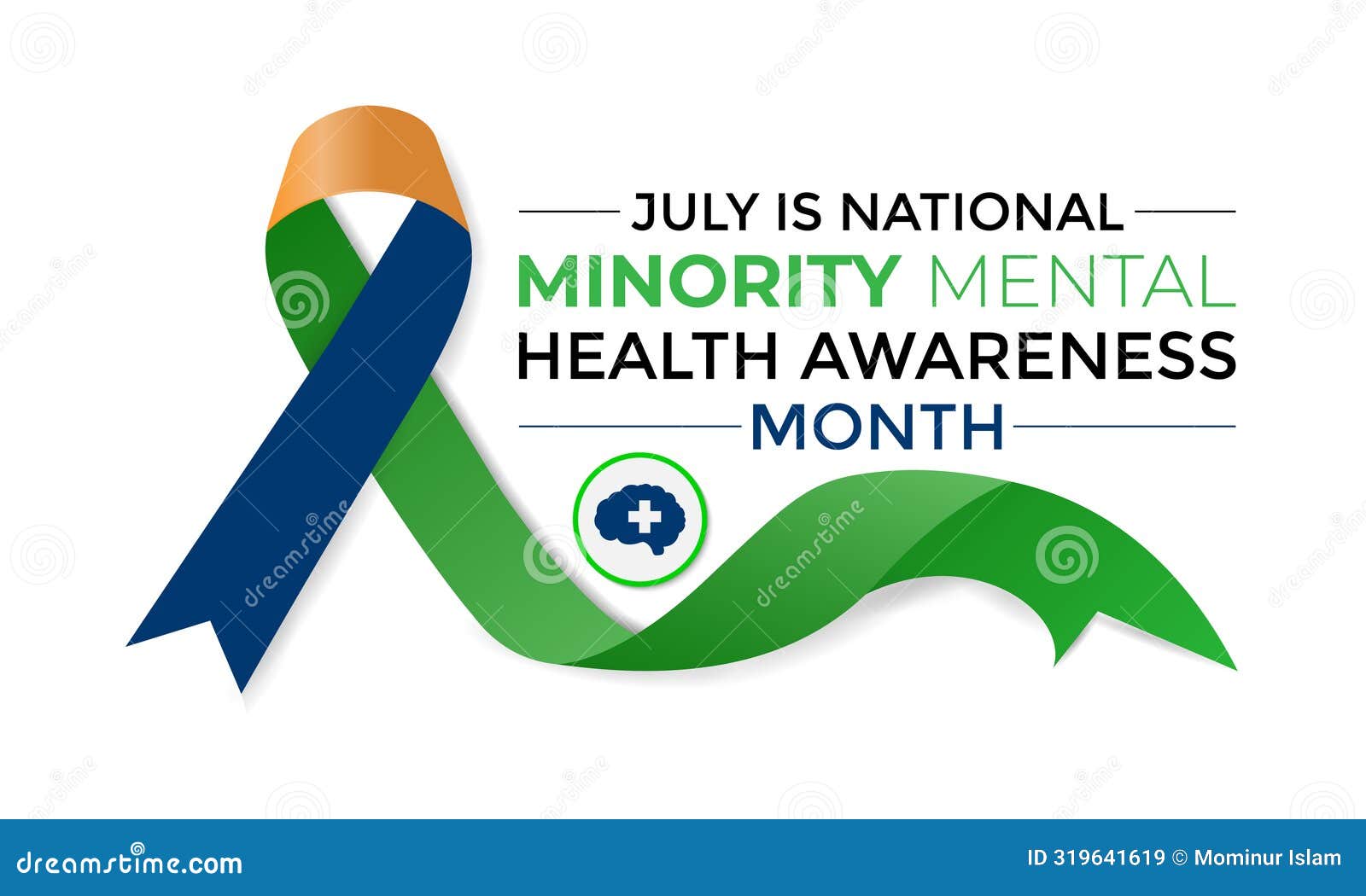 Minority Mental Health Awareness Month. Banner, Poster, Card and ...