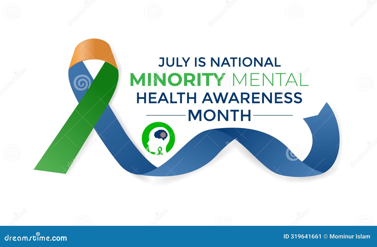Minority Mental Health Awareness Month. Banner, Poster, Card and ...