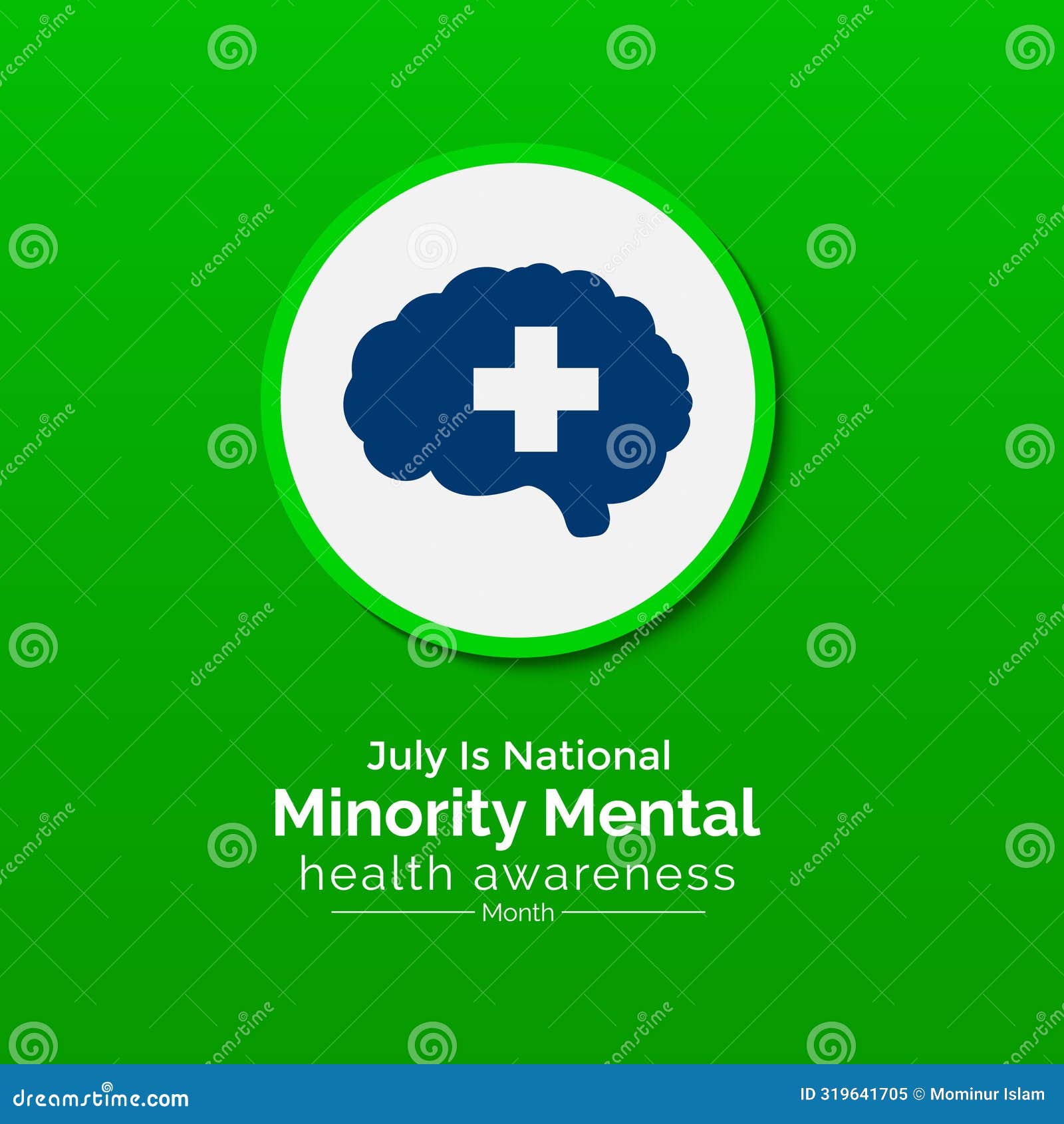 Minority Mental Health Awareness Month. Banner, Poster, Card and ...