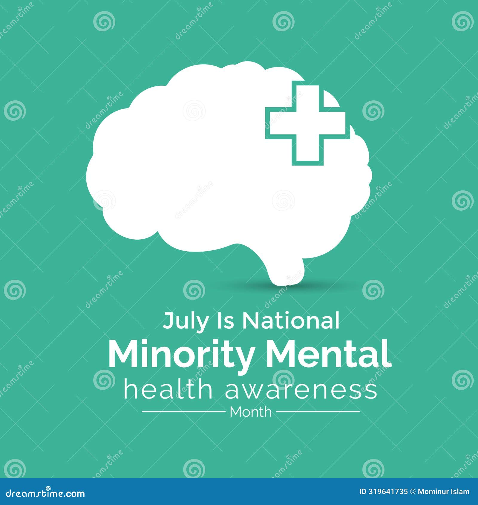 Minority Mental Health Awareness Month. Banner, Poster, Card and ...