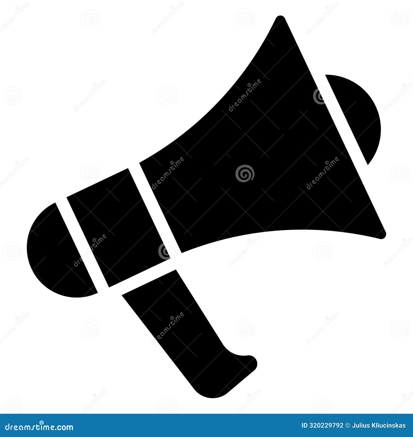 Megaphone Vector Icon. Electric Loudspeaker Symbol. Advertising ...