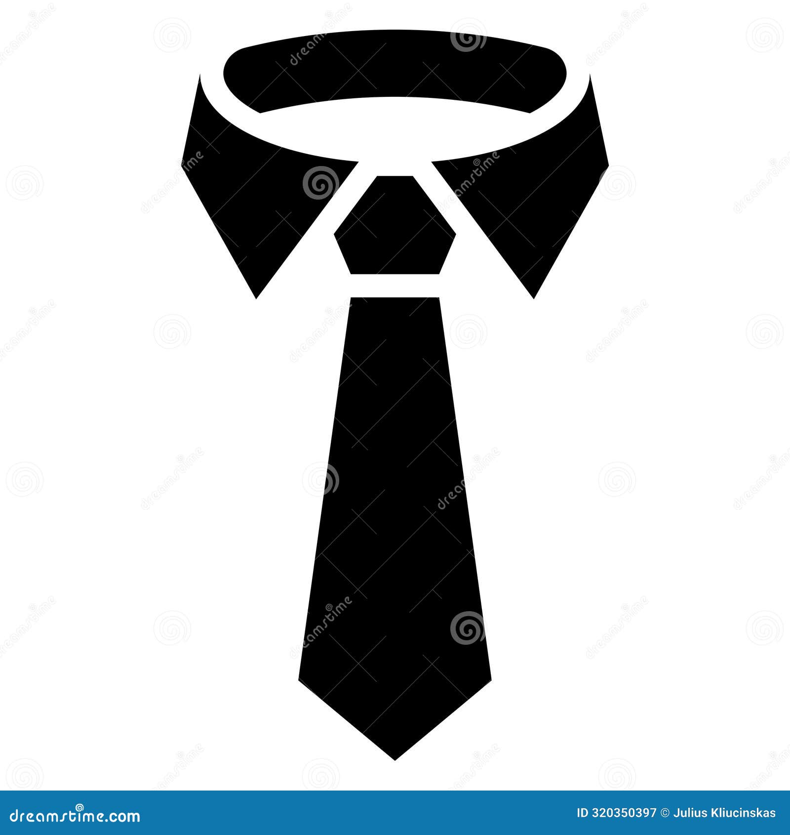 Tie Vector Icon. Necktie and Neckcloth Symbol. Illustration for Web and ...