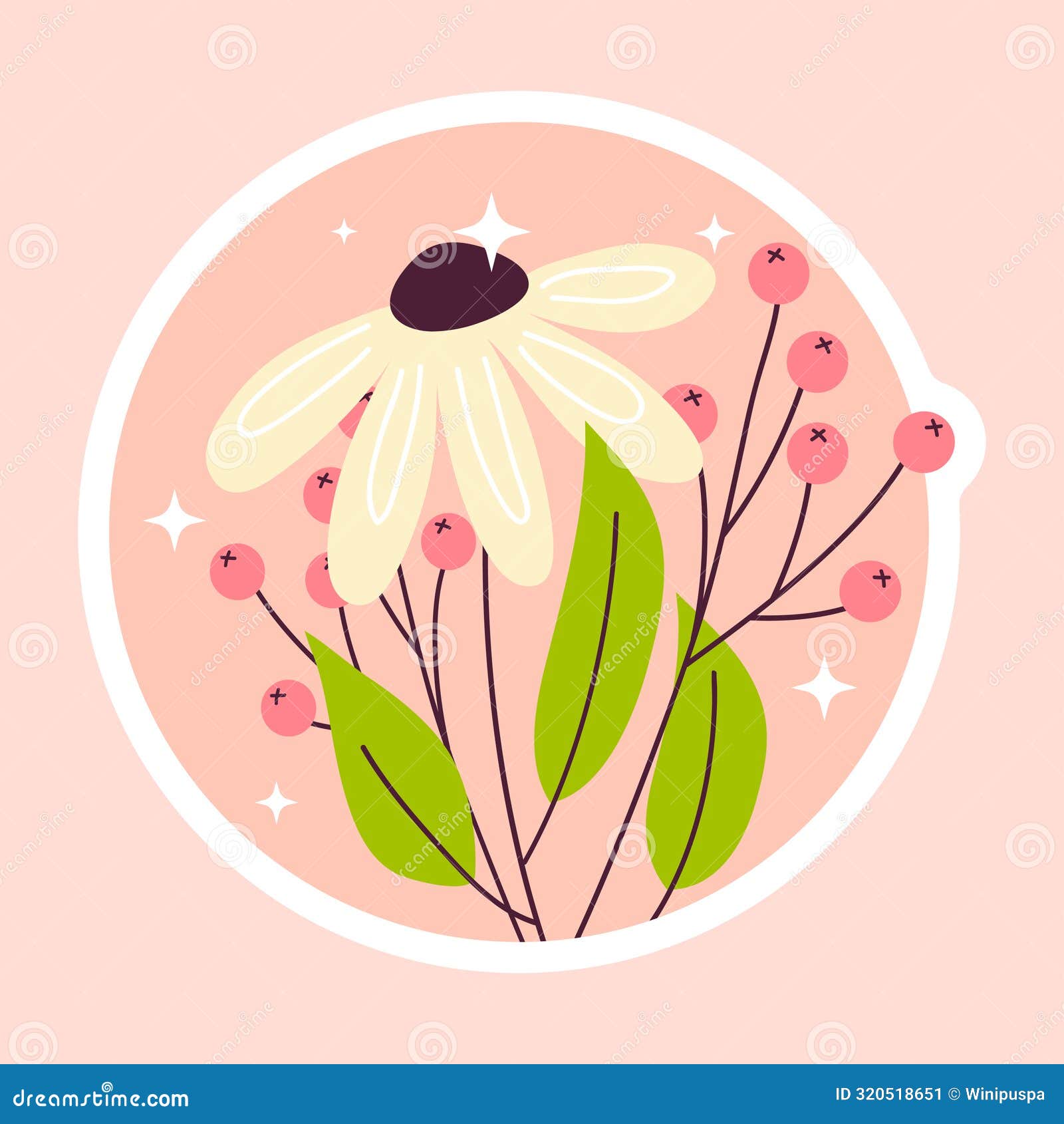 Aesthetic Flower Cluster Drawing, Hand Drawing Minimalist Flower ...