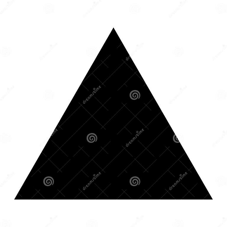 Triangle Up Arrow or Pyramid Flat Vector Icon. Perfect for Apps and ...