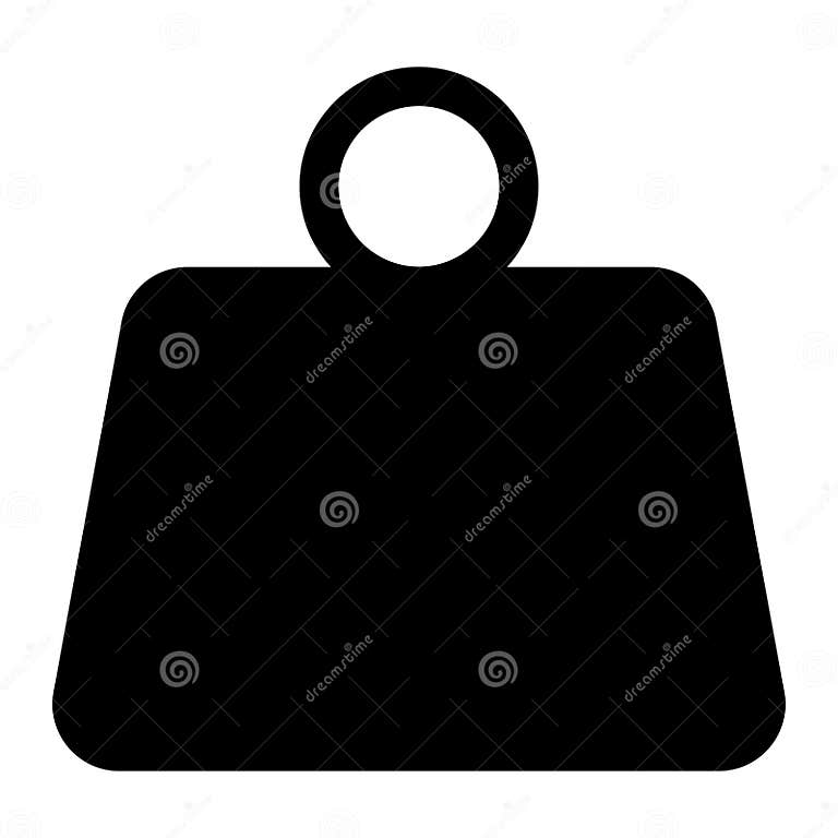 Metal Weight of Heavy Mass Flat Vector Icon. Perfect for Apps and ...