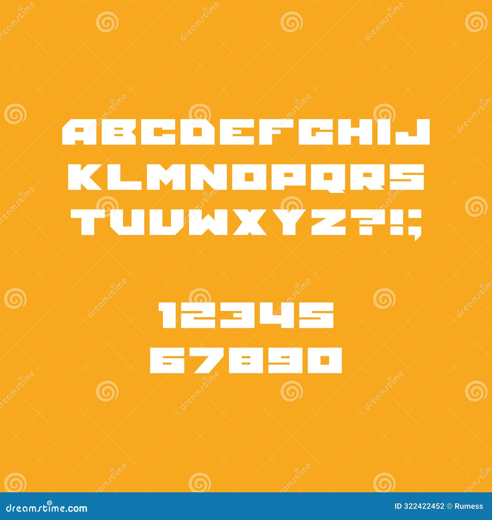 Set Of Numbers For Modern Trend Monogram Typography, Linear Calligraphy ...