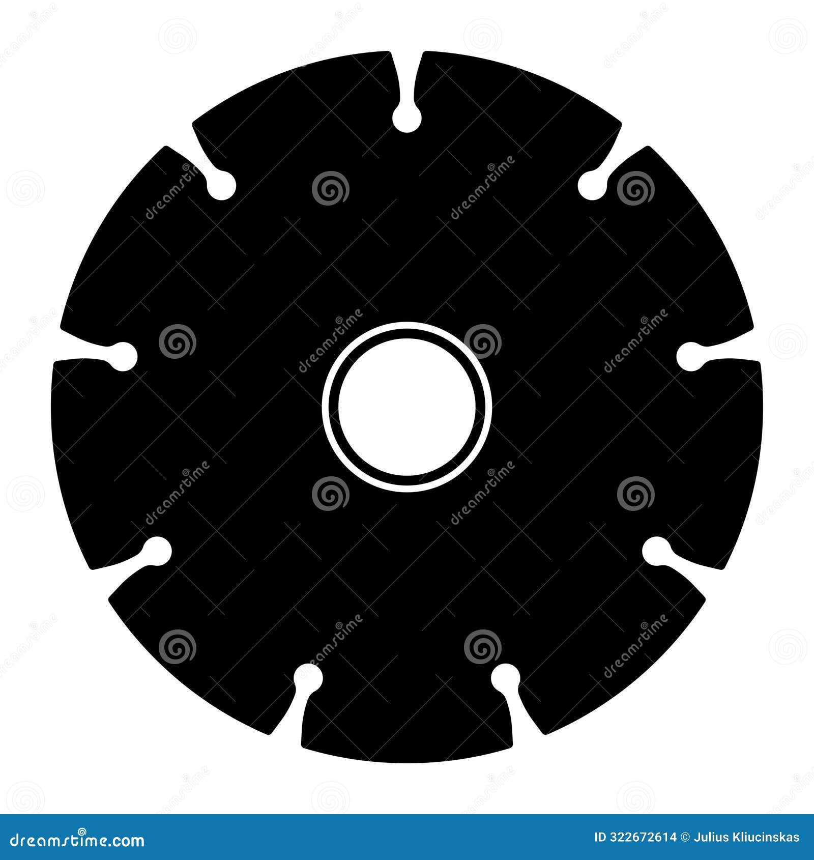 Circular Saw Disc For Cutting Wood Vector Illustration And Home Logo ...