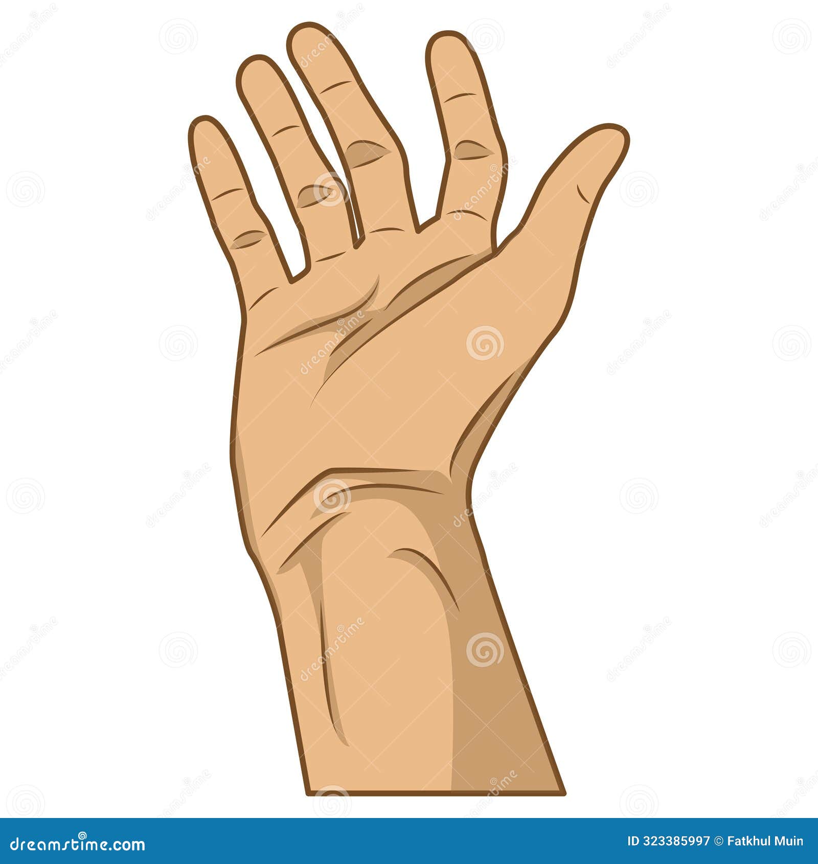 Vector of Human Hands Rising Stock Vector - Illustration of human ...