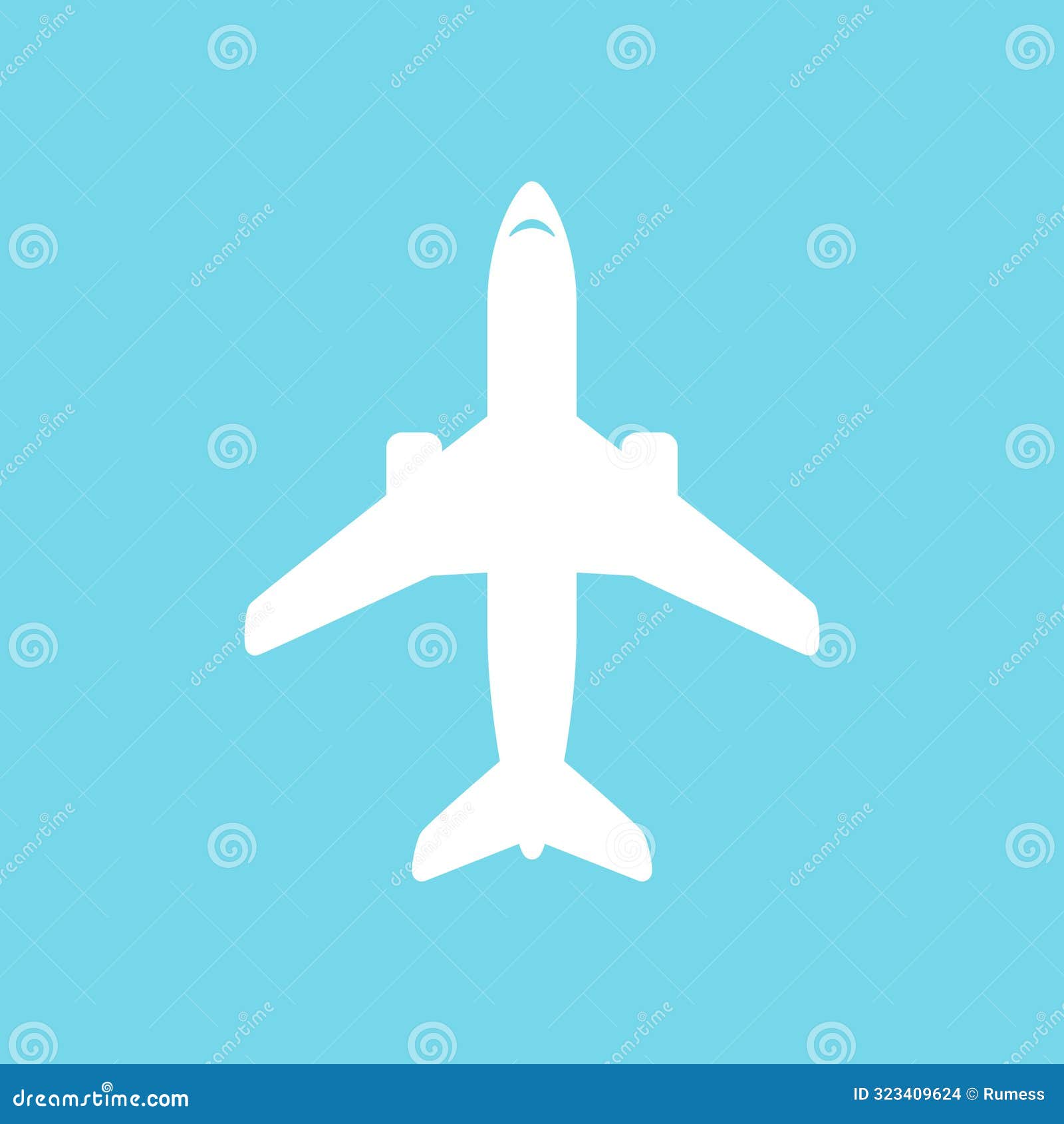 Airplane Fly Icon. Vector Illustration Stock Vector - Illustration of ...