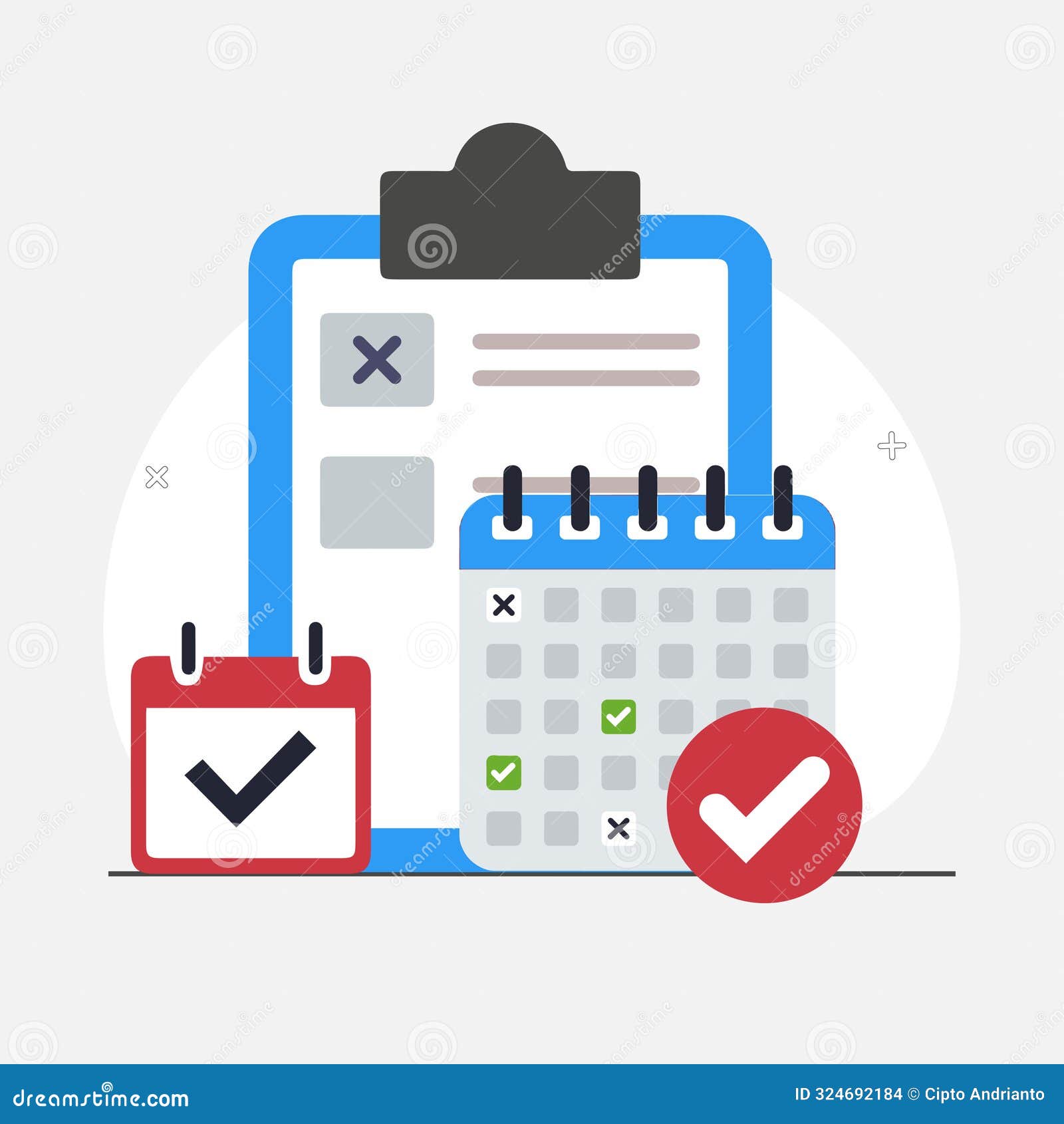 Set Schedule Management Icon, Can Also Be Used for Search Engine ...