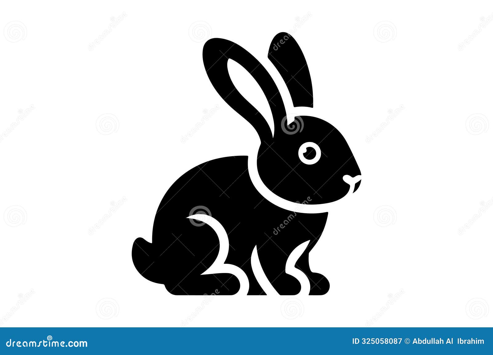Cute Rabbit Vector Art & Illustration Stock Vector - Illustration of ...