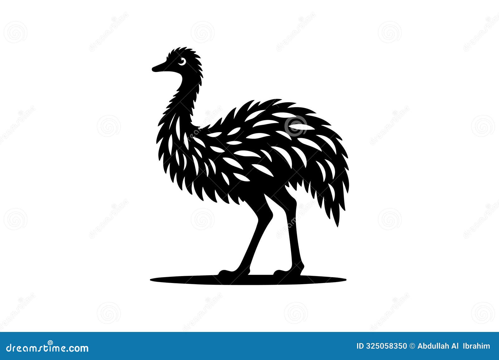 Emu Birds Vector Art & Illustration Stock Vector - Illustration of ...