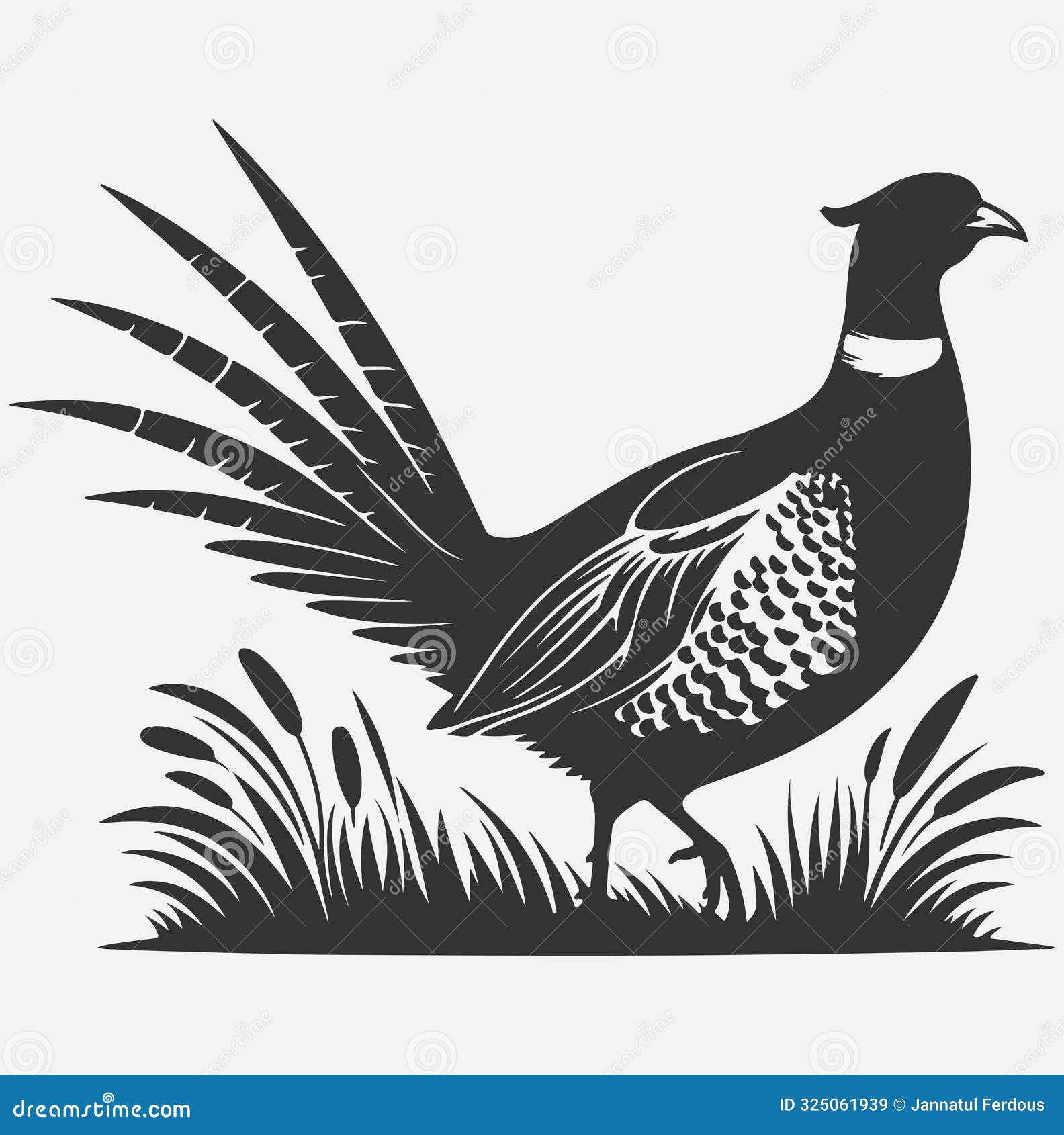 Pheasant Silhouette, Flying Pheasant Silhouette, Pheasant Silhouette ...