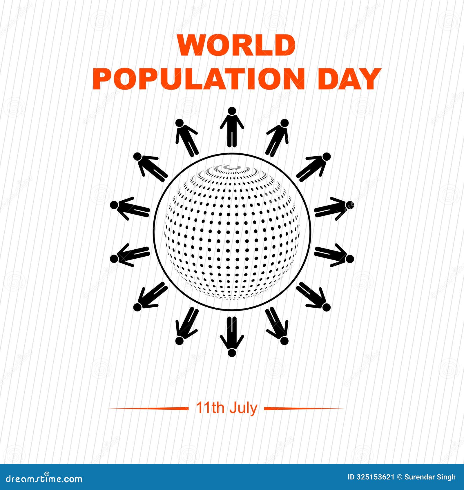 Design for World Population Day. 11 July World Population Day Concept ...