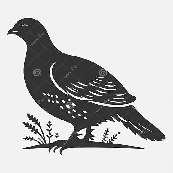 Majestic Grouse Silhouette: a Stunning Representation of Wilderness ...