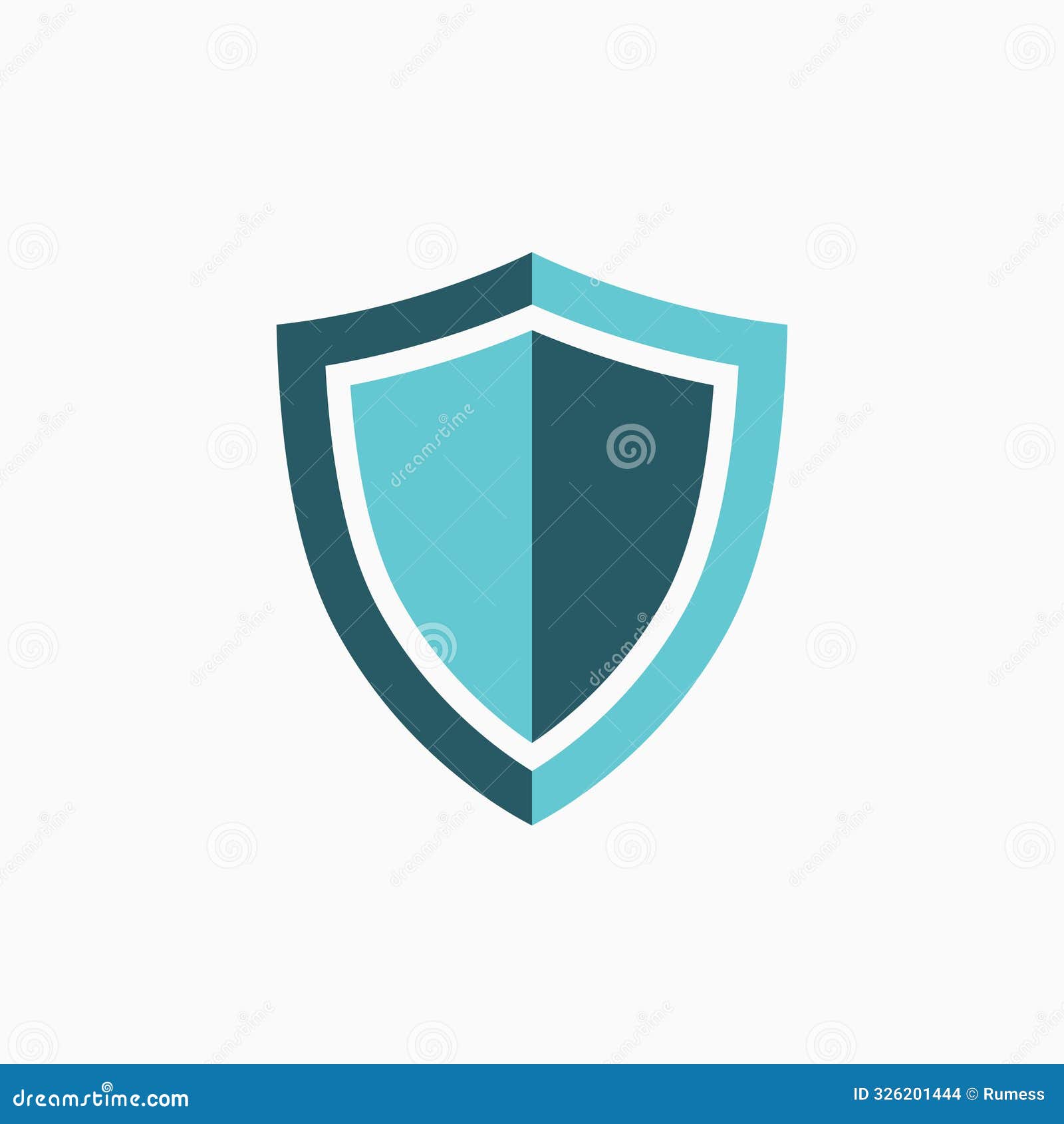 Blue Shield Icon. Vector Illustration Stock Illustration - Illustration ...
