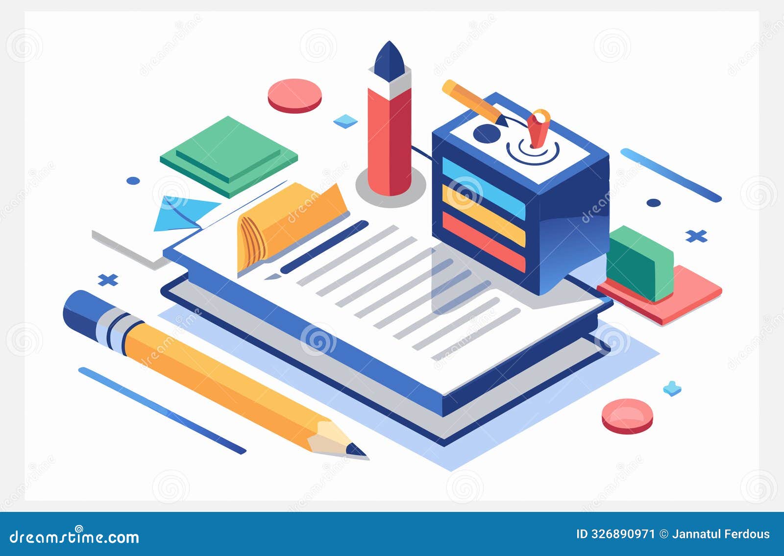 Innovative Isometric Illustrations Featuring Detailed Pencil and Ink ...