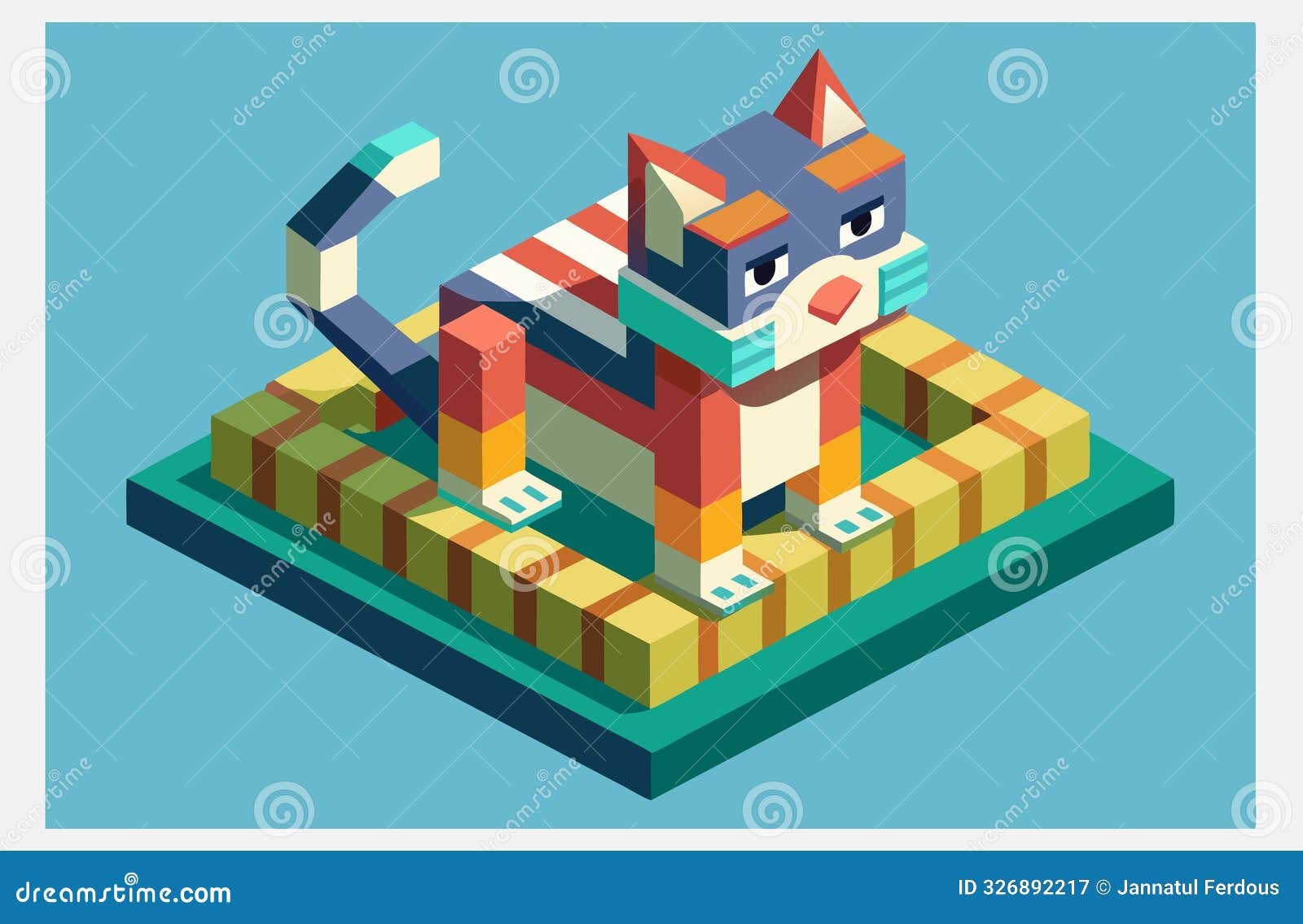 The Ultimate Collection of Cat Isometric Illustrations: Stunning ...