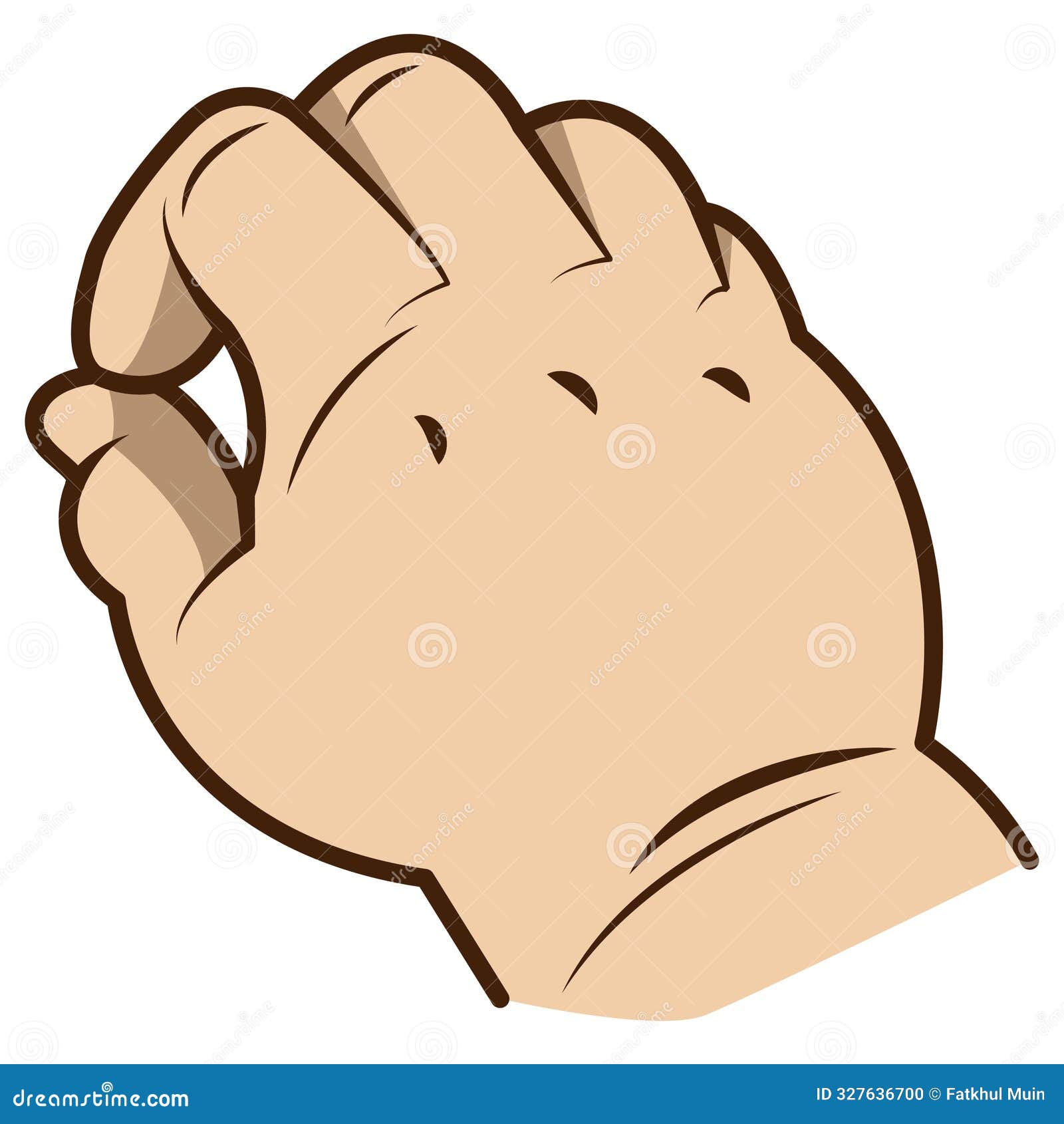 Flat cute baby hand icon stock illustration. Illustration of kawaii ...