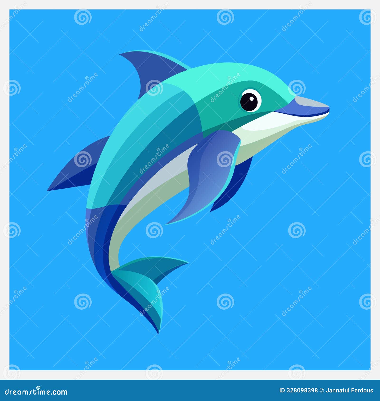 Stunning Isometric Dolphin Illustrations: a Deep Dive into Marine Art Stock Vector ...