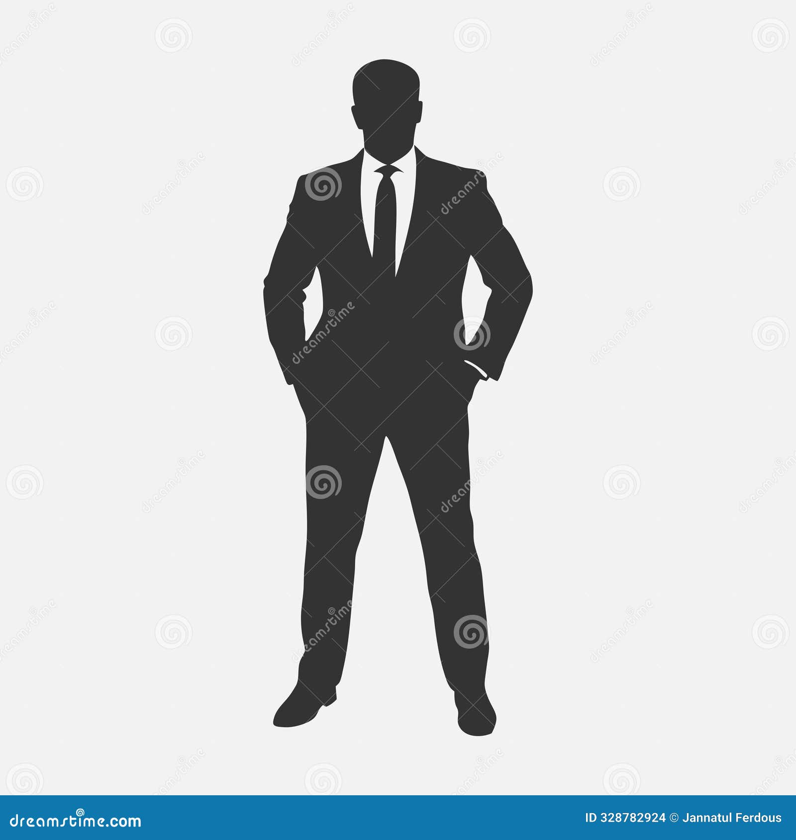 Ultimate Collection of Full-Length Business Silhouette Vectors Stock ...