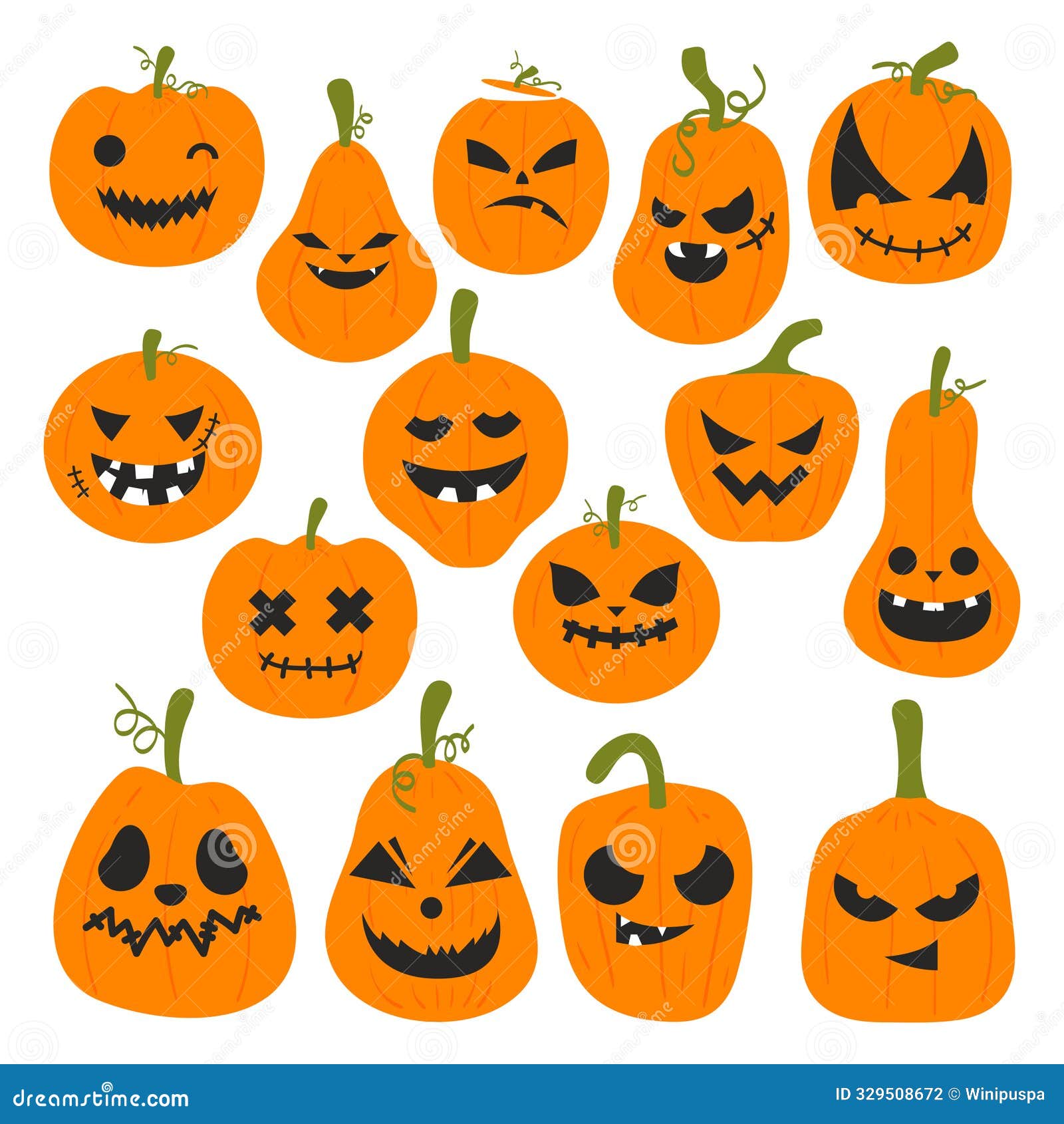 Pumpkin Faces. Halloween Evil Devil Face. Scary Smile Mouth, Spooky ...